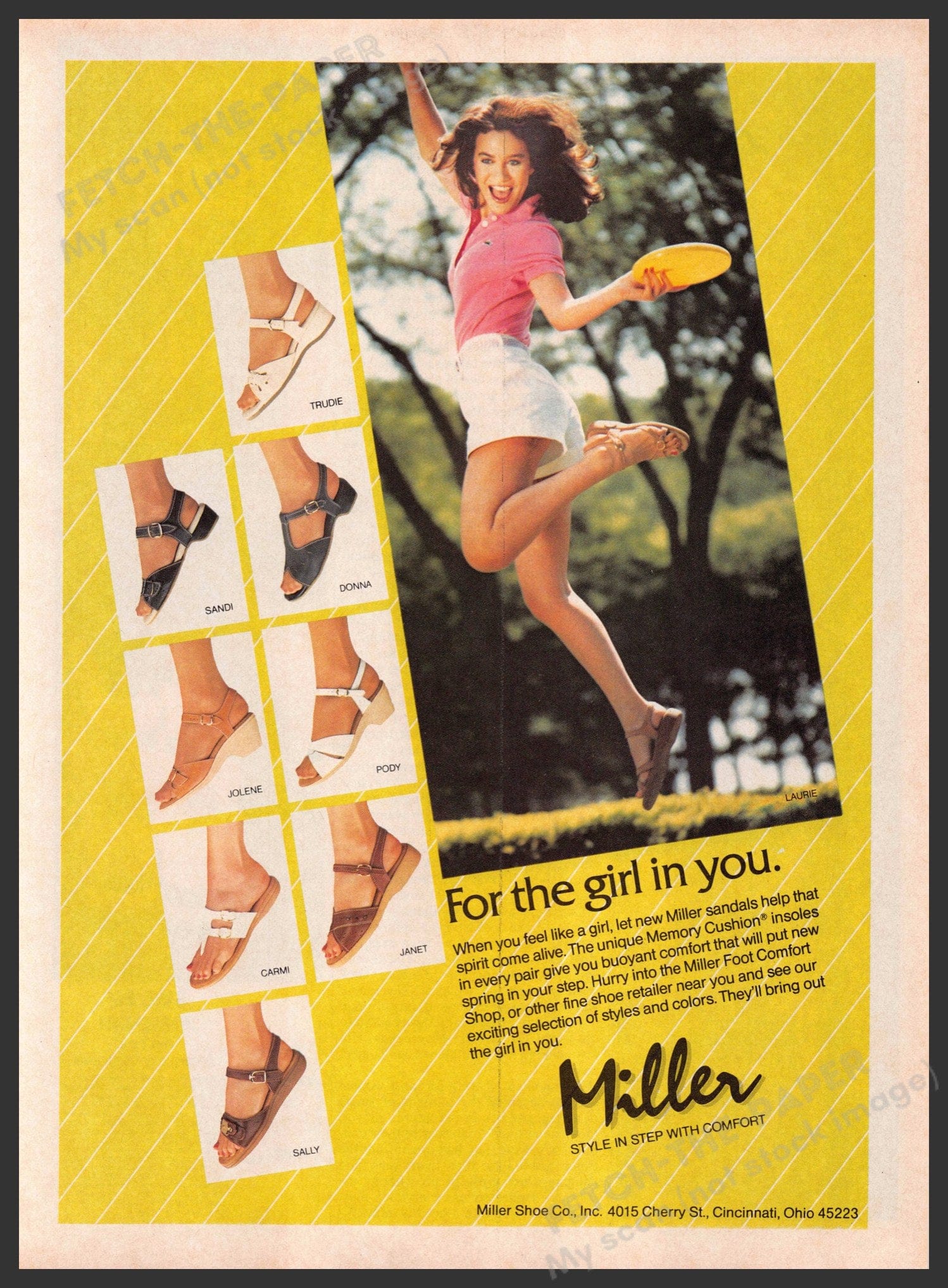 Miller Shoes 1980s Print Advertisement — Fetch-the-Paper