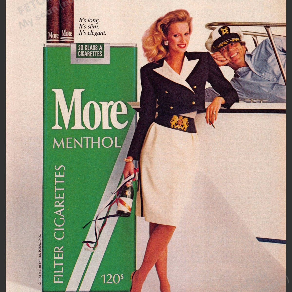 More Menthol Cigarettes 1980s Print Advertisement 1984 — Fetch-the-Paper