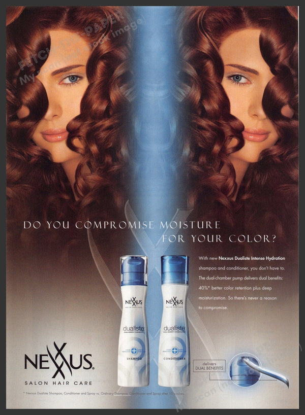 Nexxus Hair 2000s Print Advertisement 2009 Redhead Mirror Image — Fetch ...