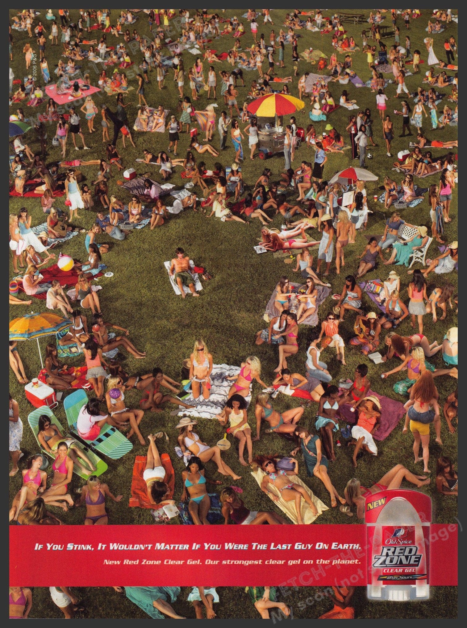 Old Spice Red Zone Deodorant 2000s Print Advertisement Ad 2006 Bikinis ...