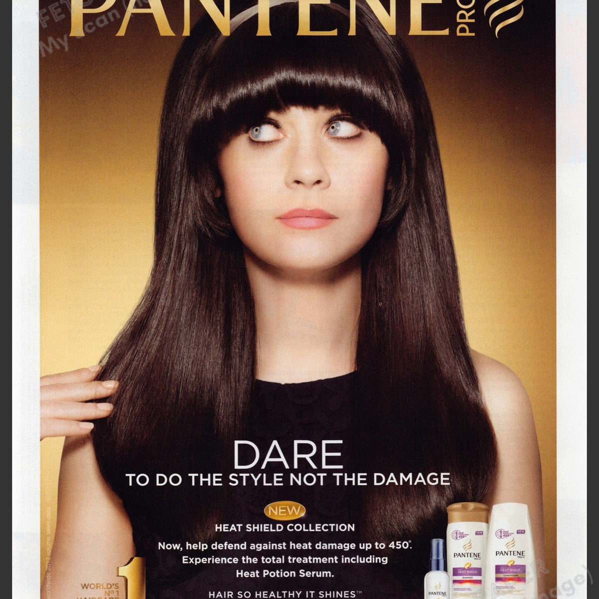 Pantene Pro-V Heat Shield Ad with Zooey Deschanel 2013 — Fetch-the-Paper