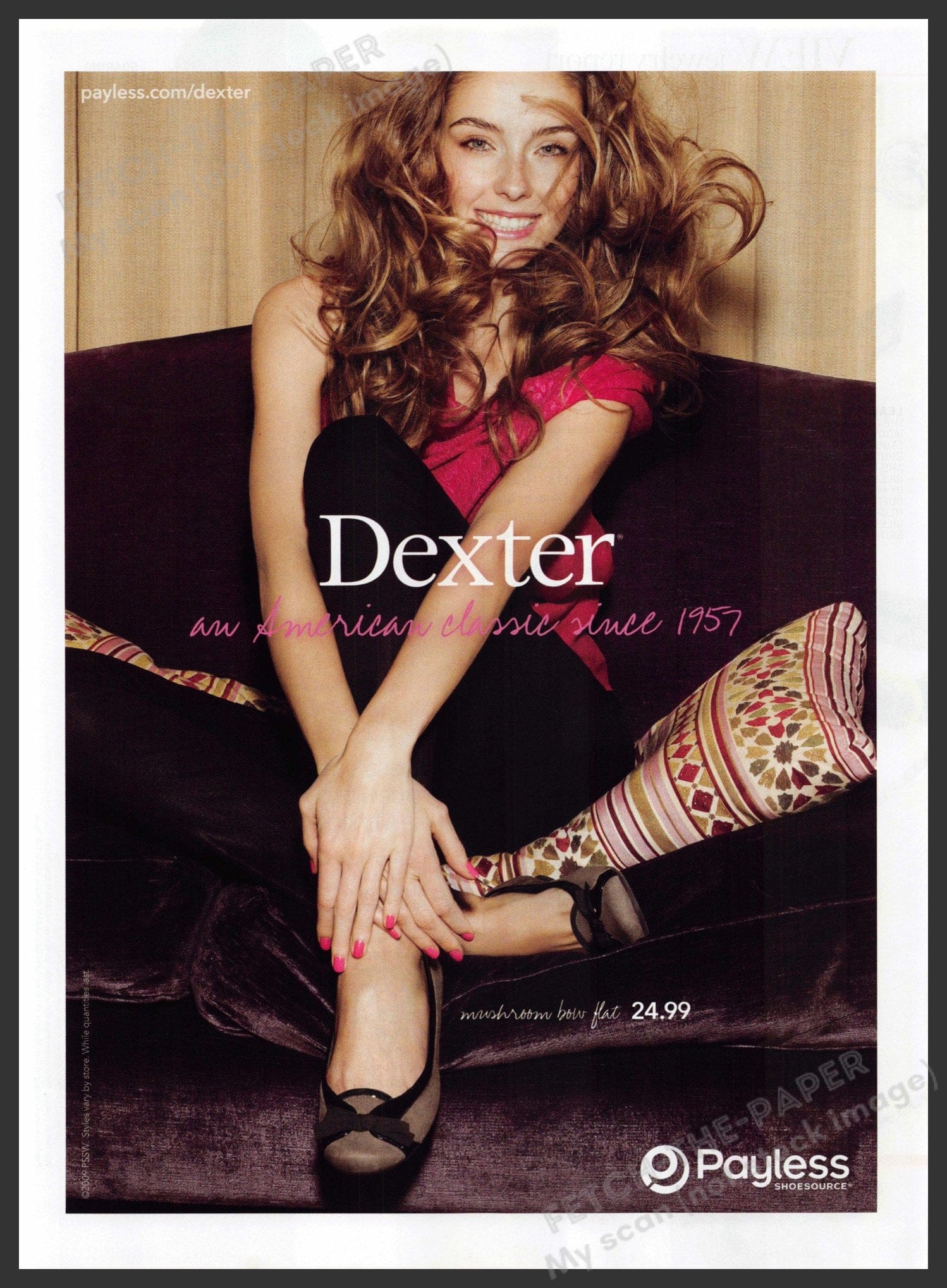 2009 Payless Dexter Shoes Print Ad - Stylish Mushroom Bow Flats — Fetch ...