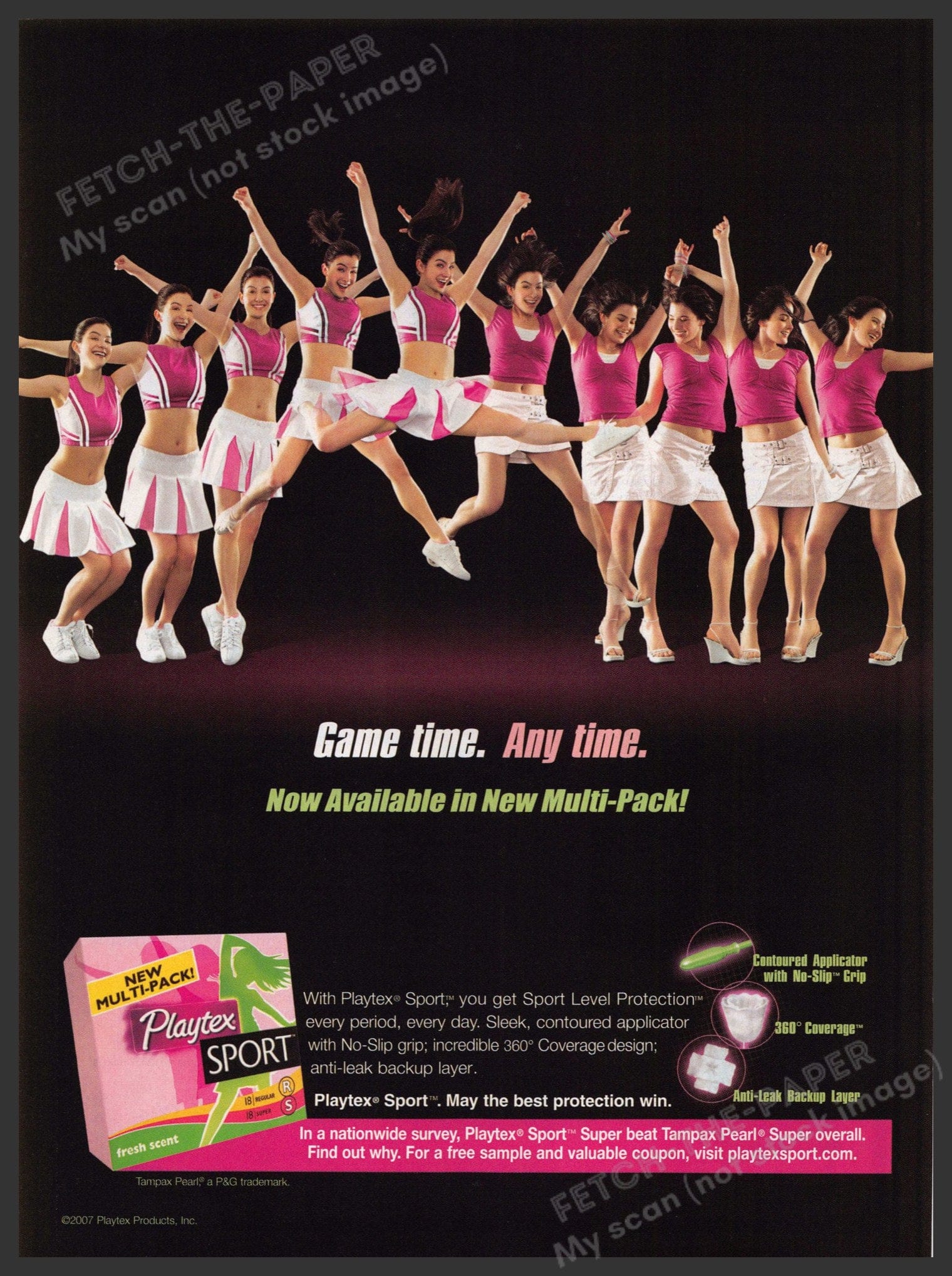 Playtex Sport 2000s Print Ad — Fetch-the-Paper
