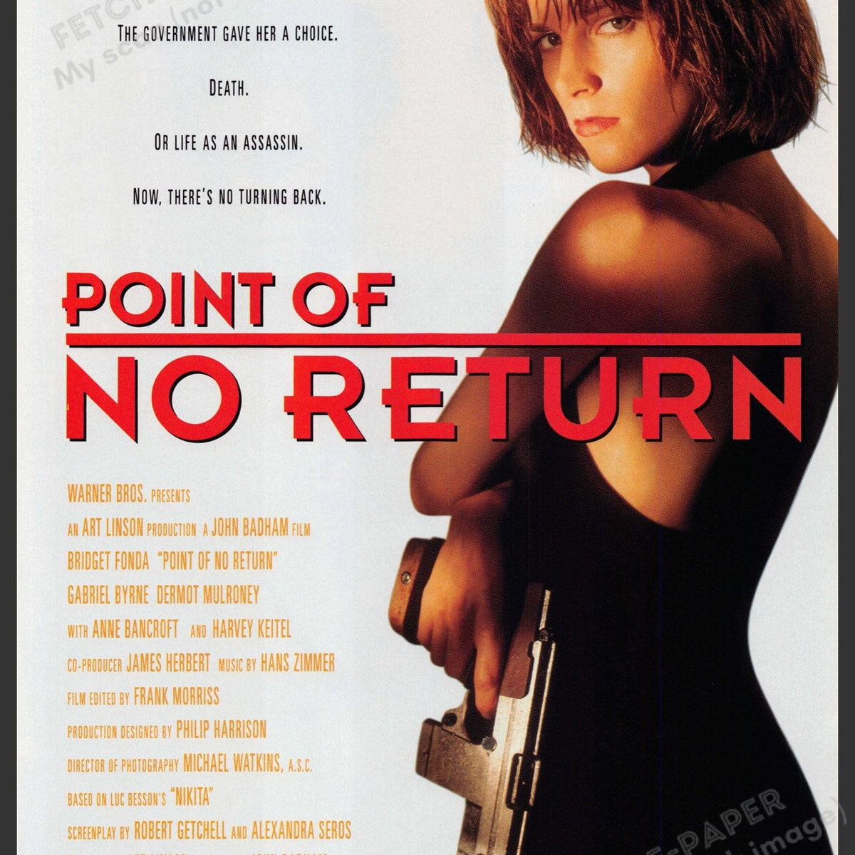 Point of No Return Movie Release 1990s Print Advertisement Ad 1993 Bri ...
