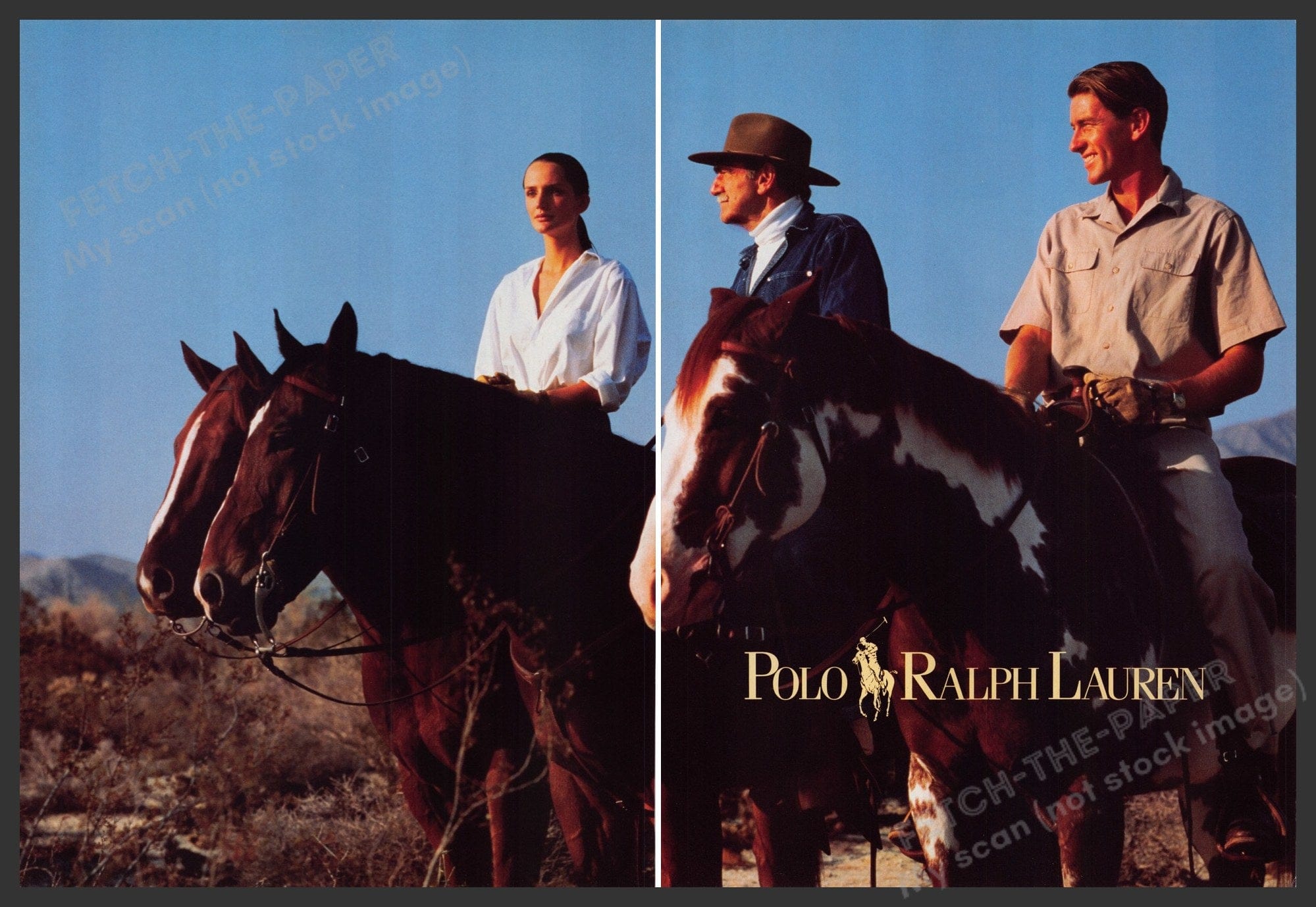 Polo Ralph Lauren Clothing 1980s Print Advertisement (2 pages) 1988 Ho ...
