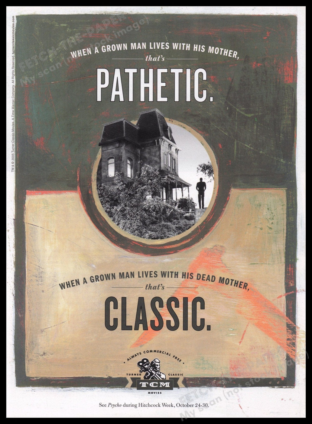 Psycho TCM Movies 2000s Print Advertisement Ad 2005 — Fetch-the-Paper