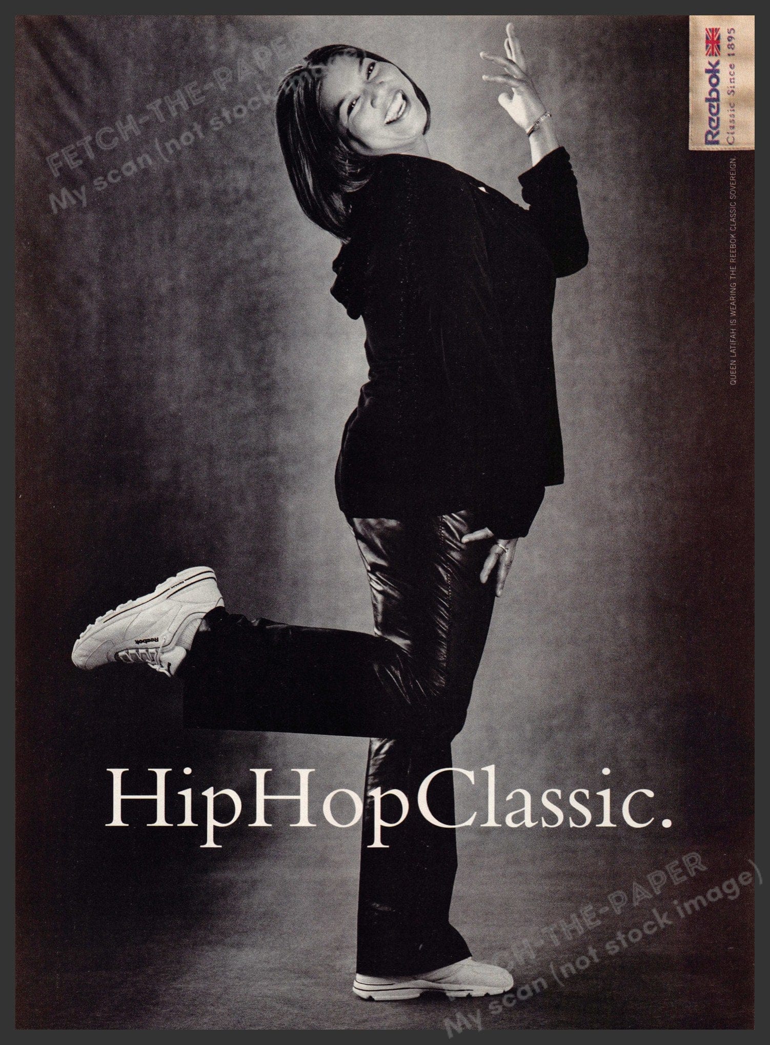 Reebok 2000s Print Advertisement Ad 2000 Hip Hop Classic Queen Latifah ...