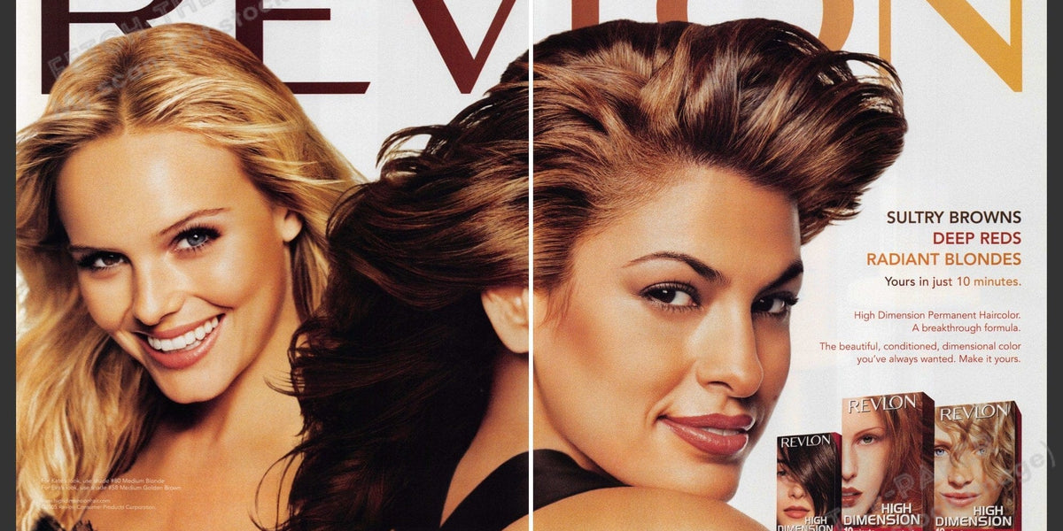 Revlon Hair 2005 Print Ad - Bosworth & Mendes Centerfold — Fetch-the-Paper
