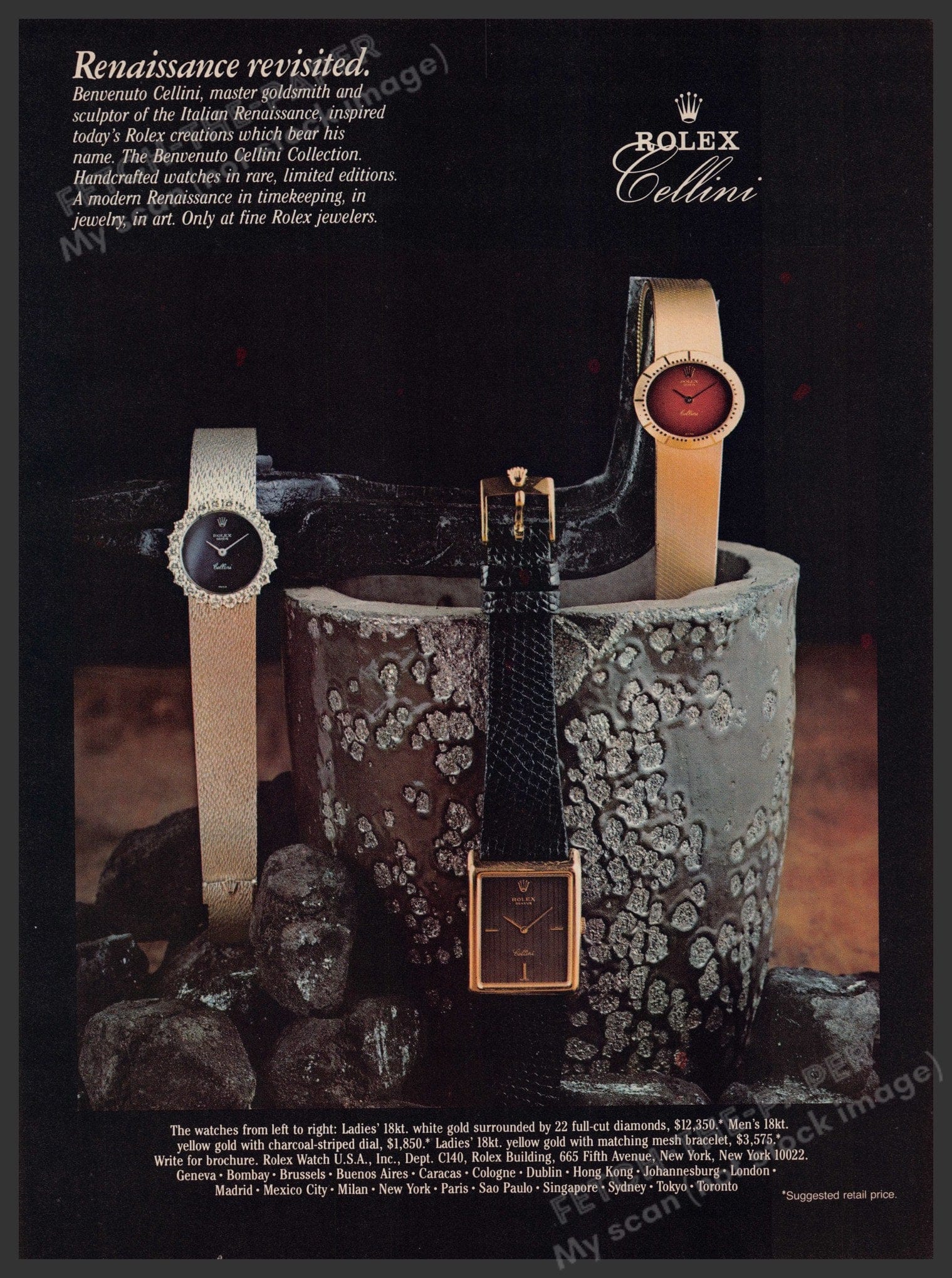 1979 Rolex Cellini Vintage Print Ad - Renaissance Elegance — Fetch-the ...