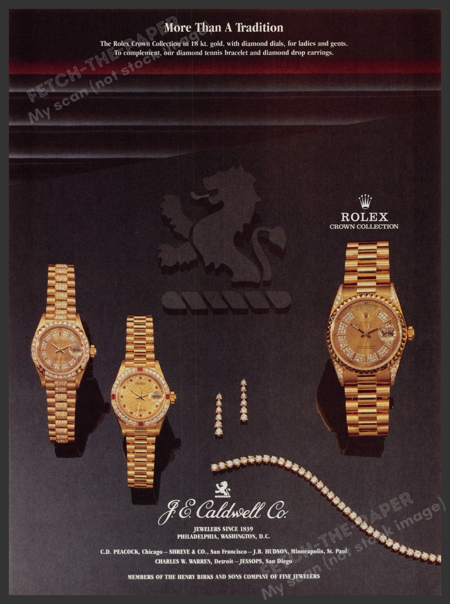 Rolex Crown Collection Watch 1980s Print Advertisement Ad 1987 — Fetch ...