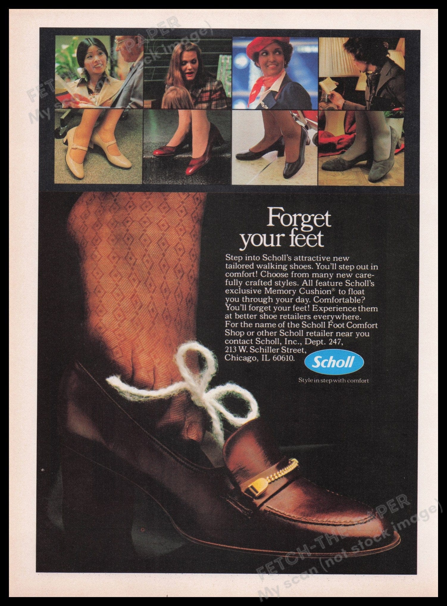 Scholl Tailored Walking Shoes 1980s Print Advertisement Ad 1980 — Fetch ...