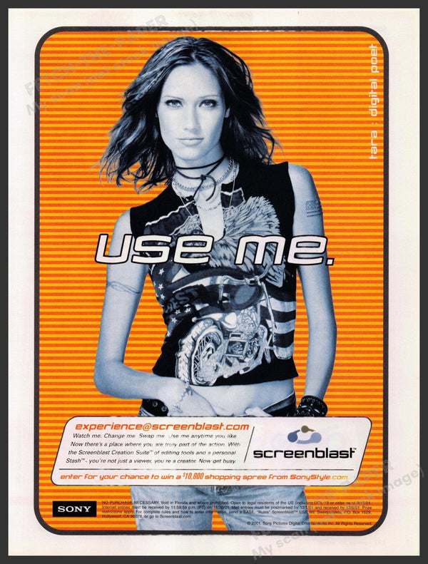 Screenblast Creation Suite 2000s Print Advertisement 2001 "Use me ...