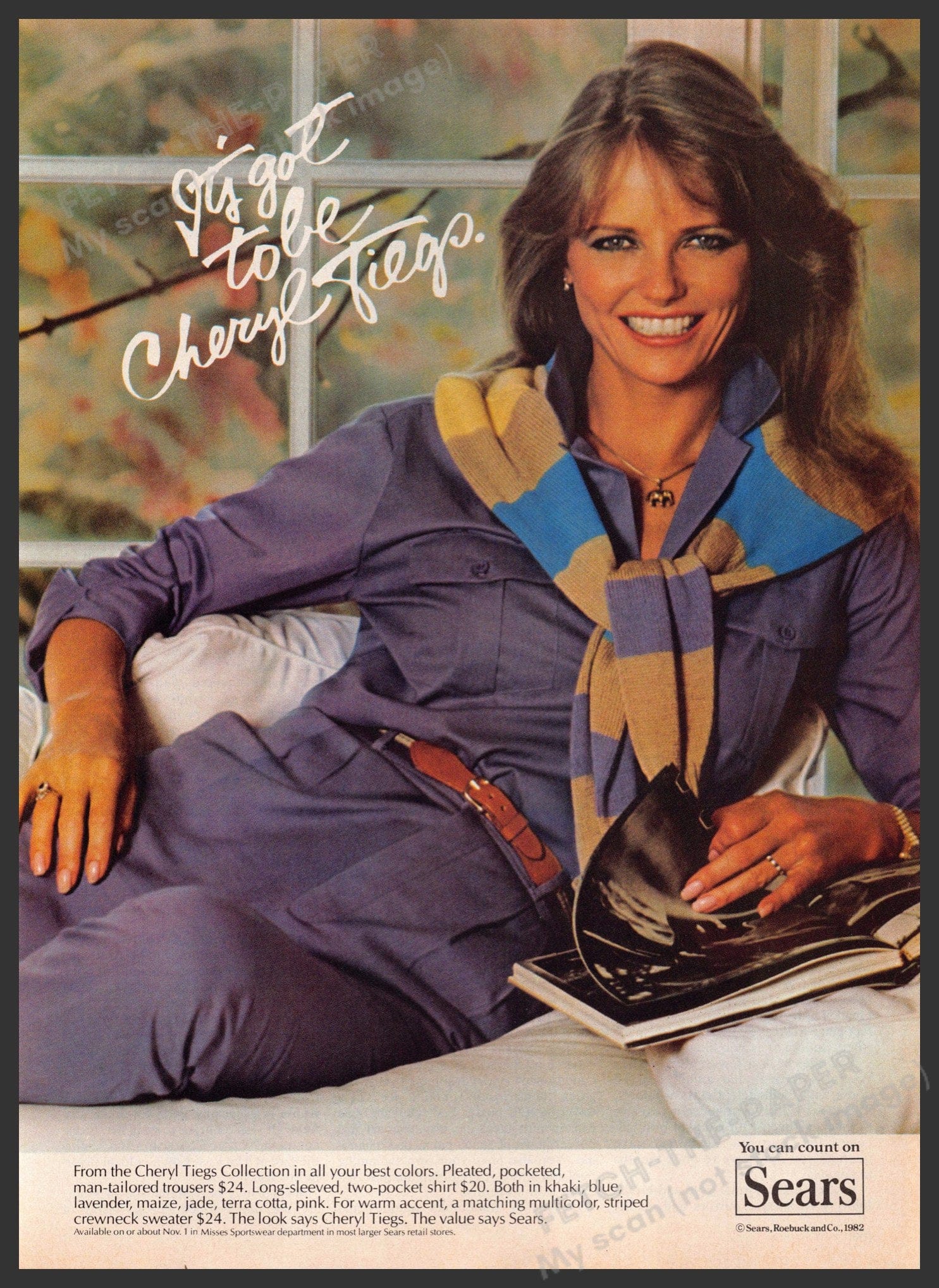 Sears Cheryl Tiegs 1980s Print Ad — Fetch-the-Paper