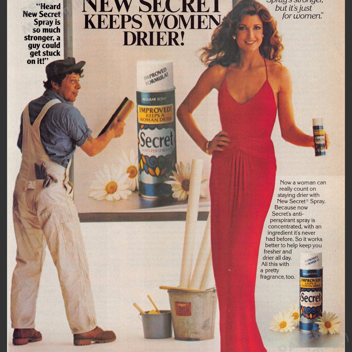 Secret Deodorant 1980s Print Ad — Fetch-the-Paper