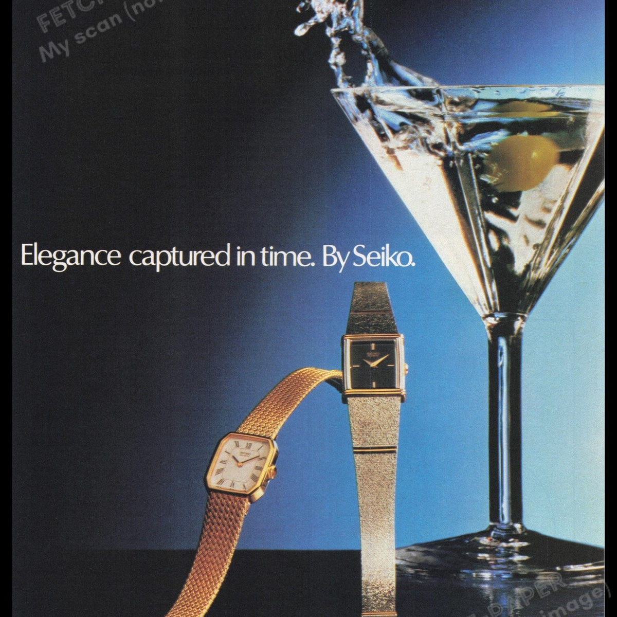 Vintage 1982 Seiko Watch Ad - Elegance Captured in Time — Fetch-the-Paper
