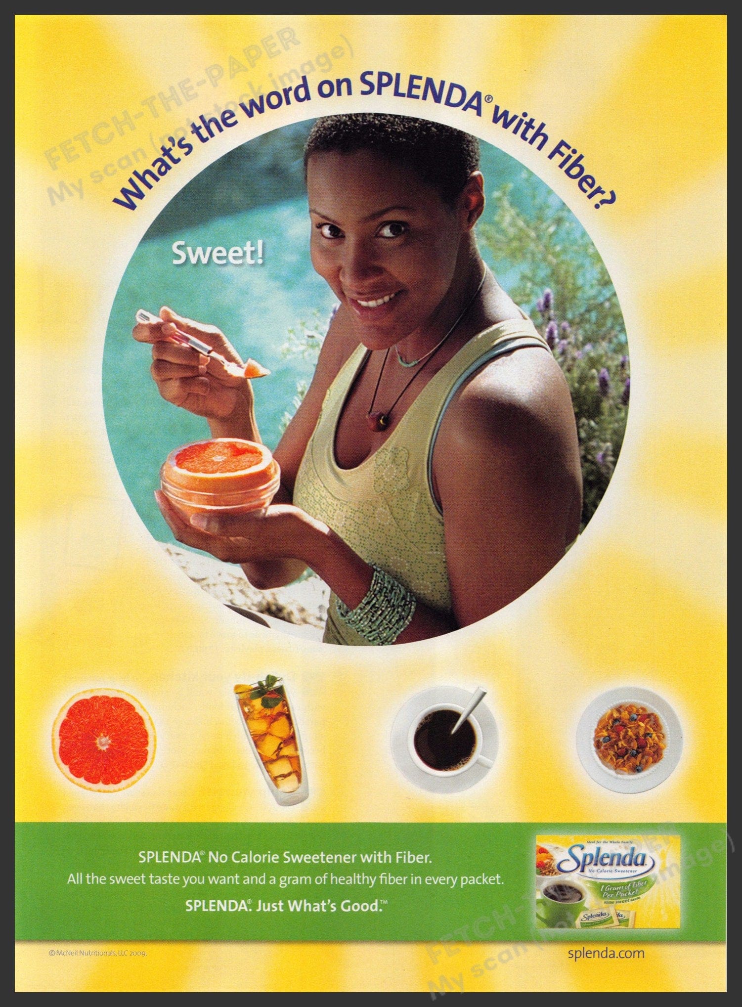 Splenda 2009 Magazine Ad with Fiber - No Calorie Sweetener — Fetch-the ...