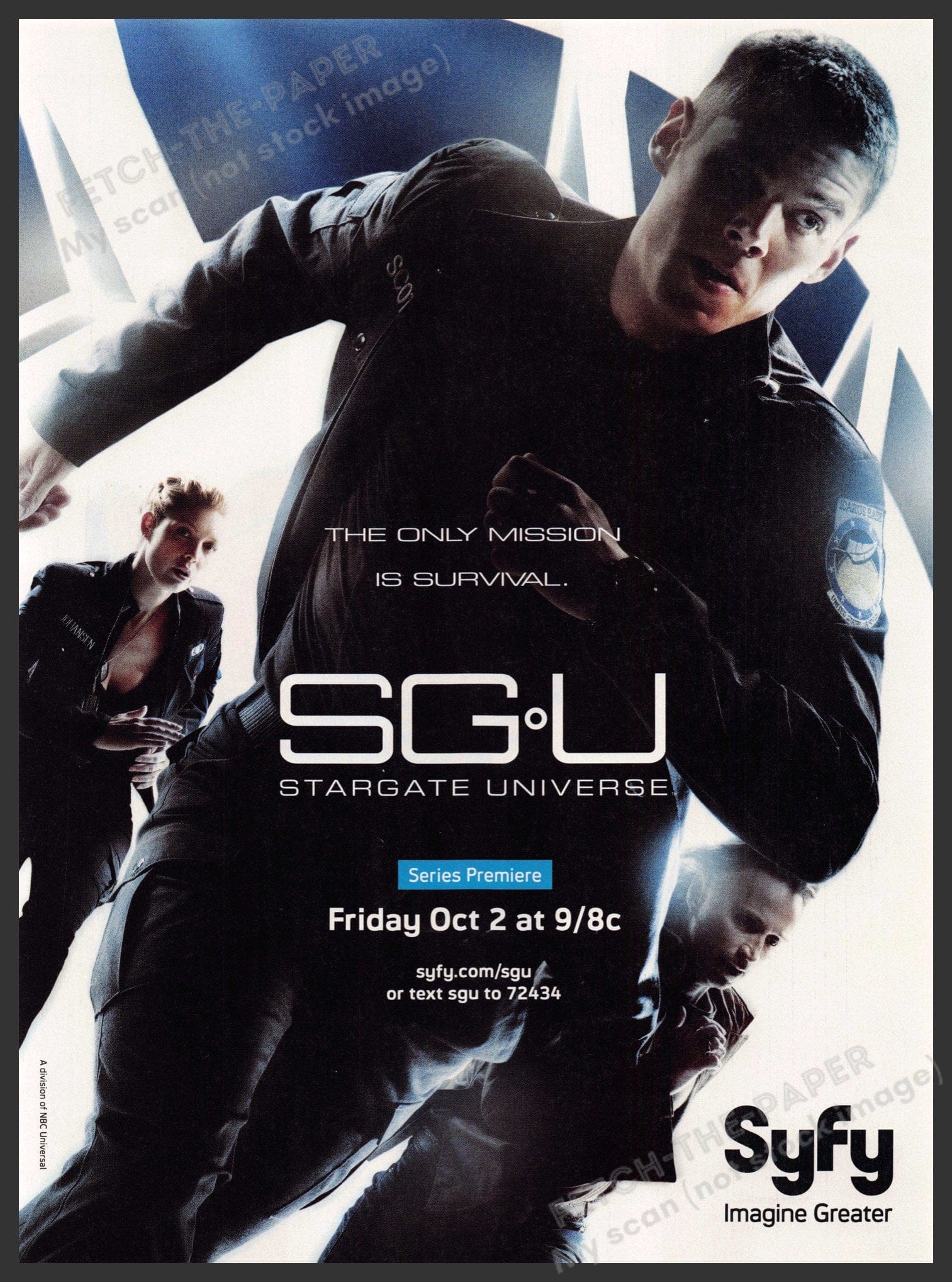 Stargate Universe 2009 Syfy Print Ad - Original 8.5x11 Poster — Fetch ...