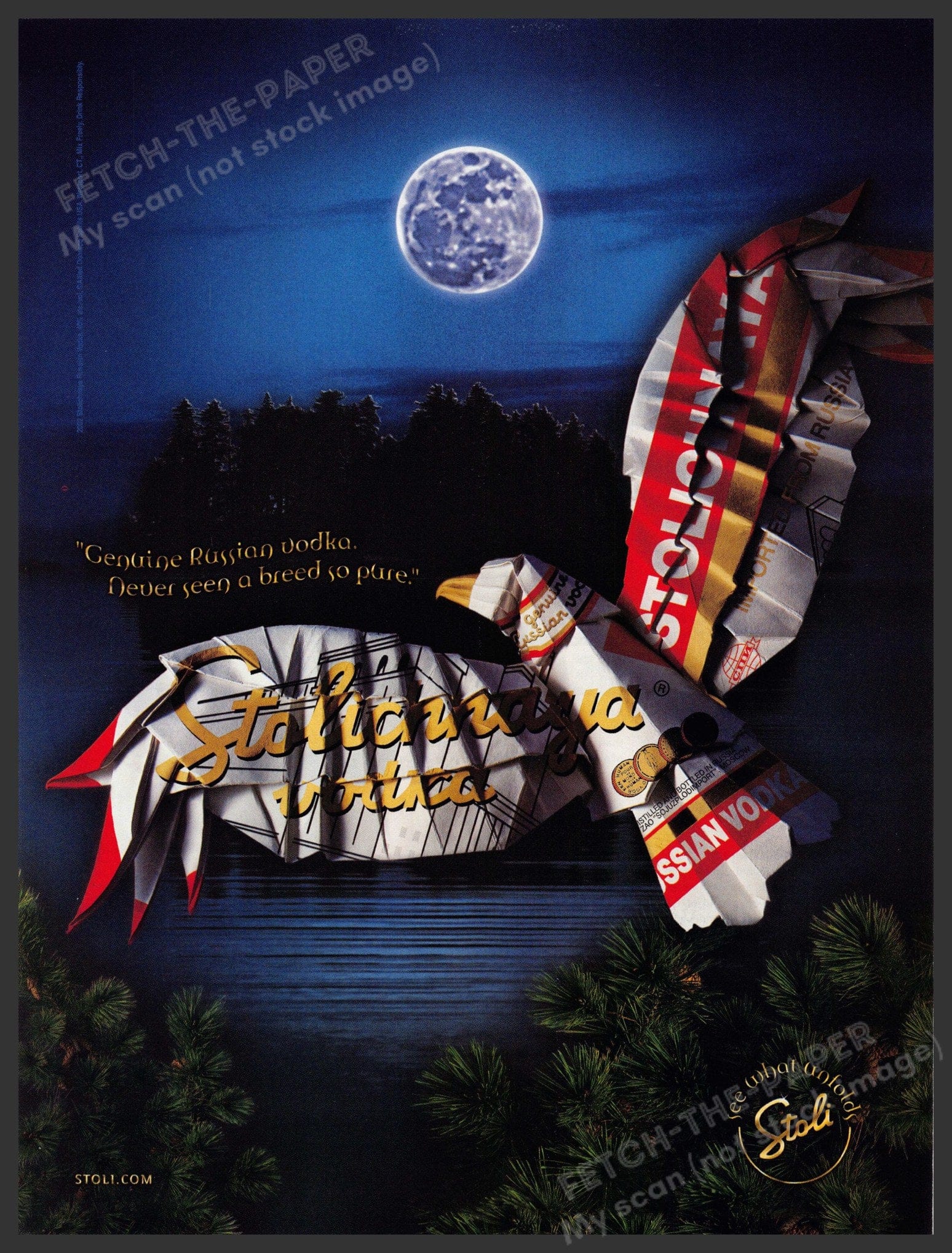 Stolichnaya 2000s Print Ad — Fetch-the-Paper