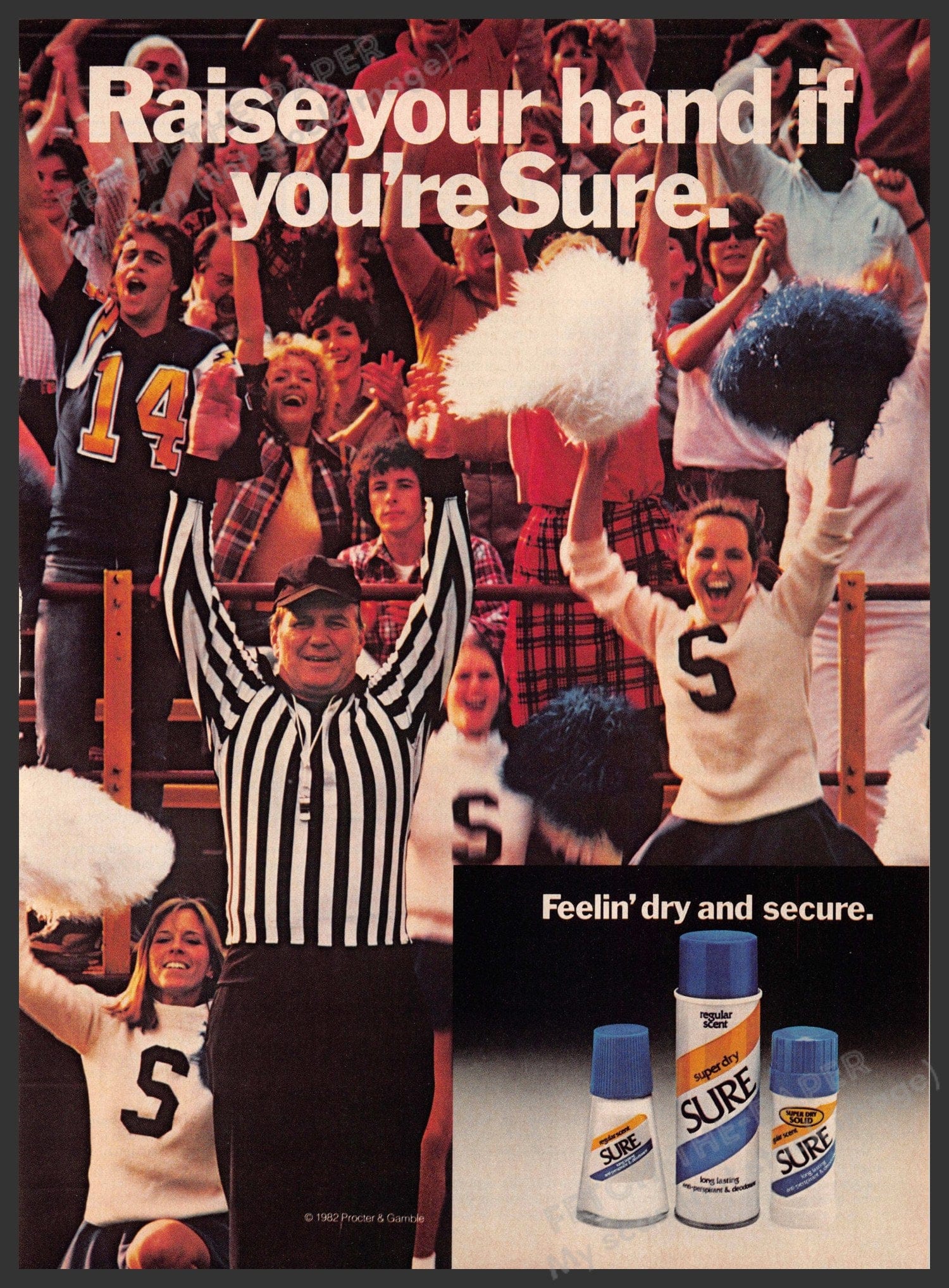 Sure Deodorant 1980s Print Advertisement — Fetch-the-Paper