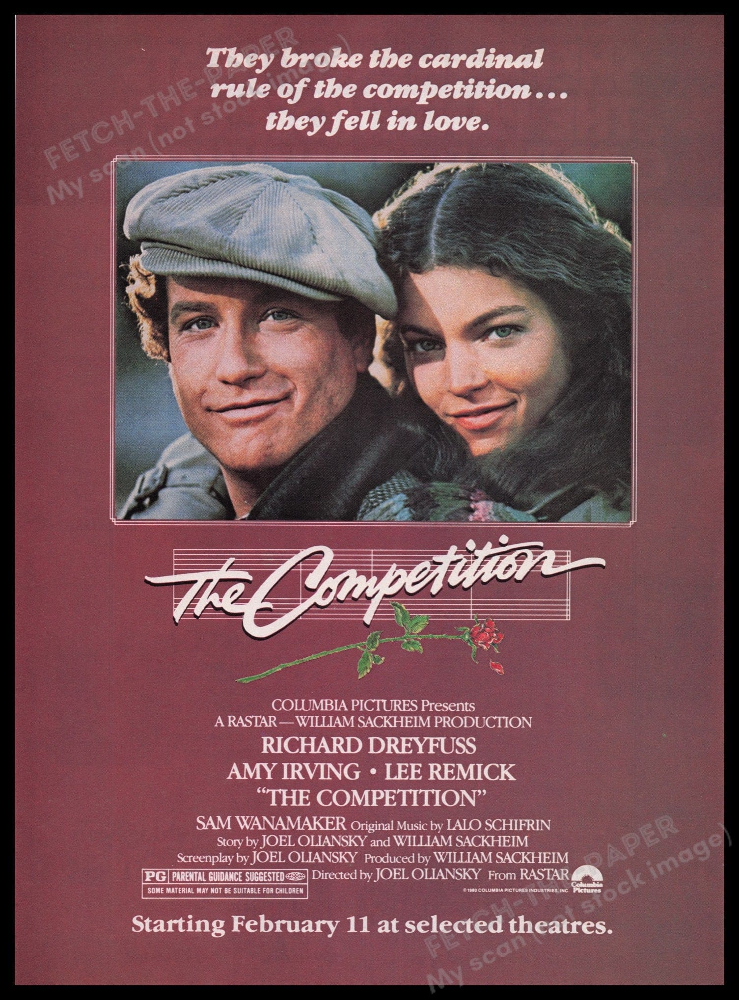 The Competition Movie Release 1980s Print Advertisement Ad 1981 Dreyfu ...