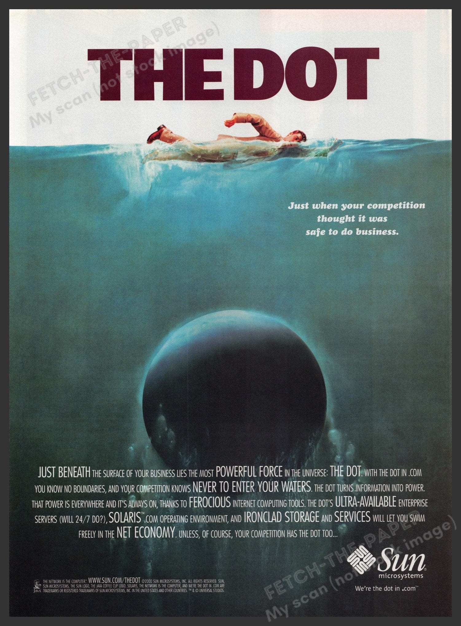 The Dot .com Sun Microsystems 2000s Print Advertisement Ad 2000 — Fetch ...