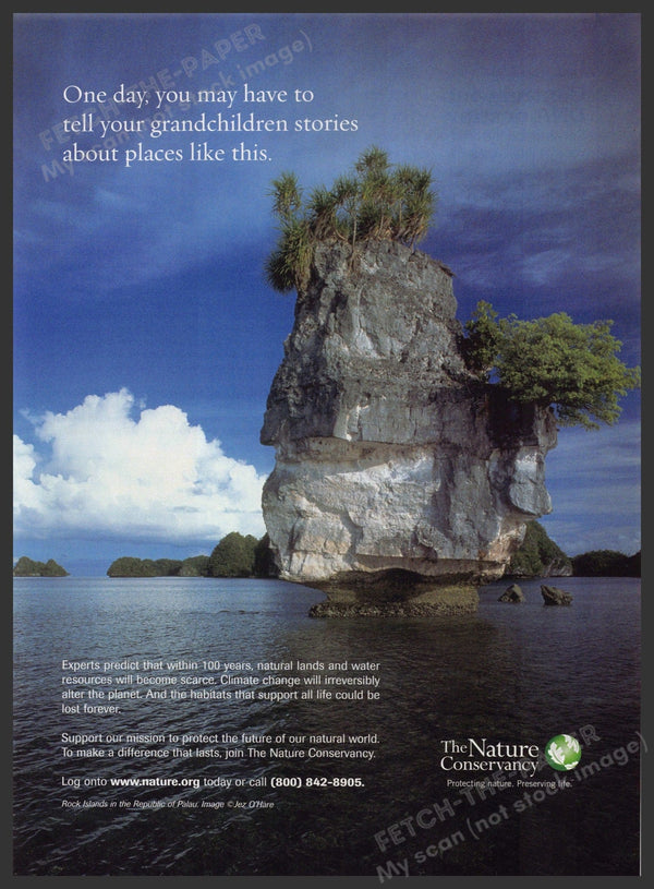 The Nature Conservancy 2000s Magazine Print Advertisement 2009 Climate ...