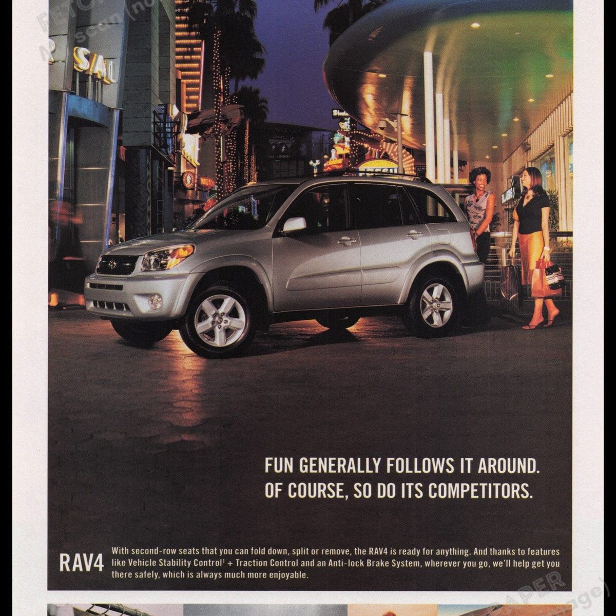 Toyota Rav 4 SUV 2004 Print Ad - City Lights, Original 8"x11" — Fetch ...