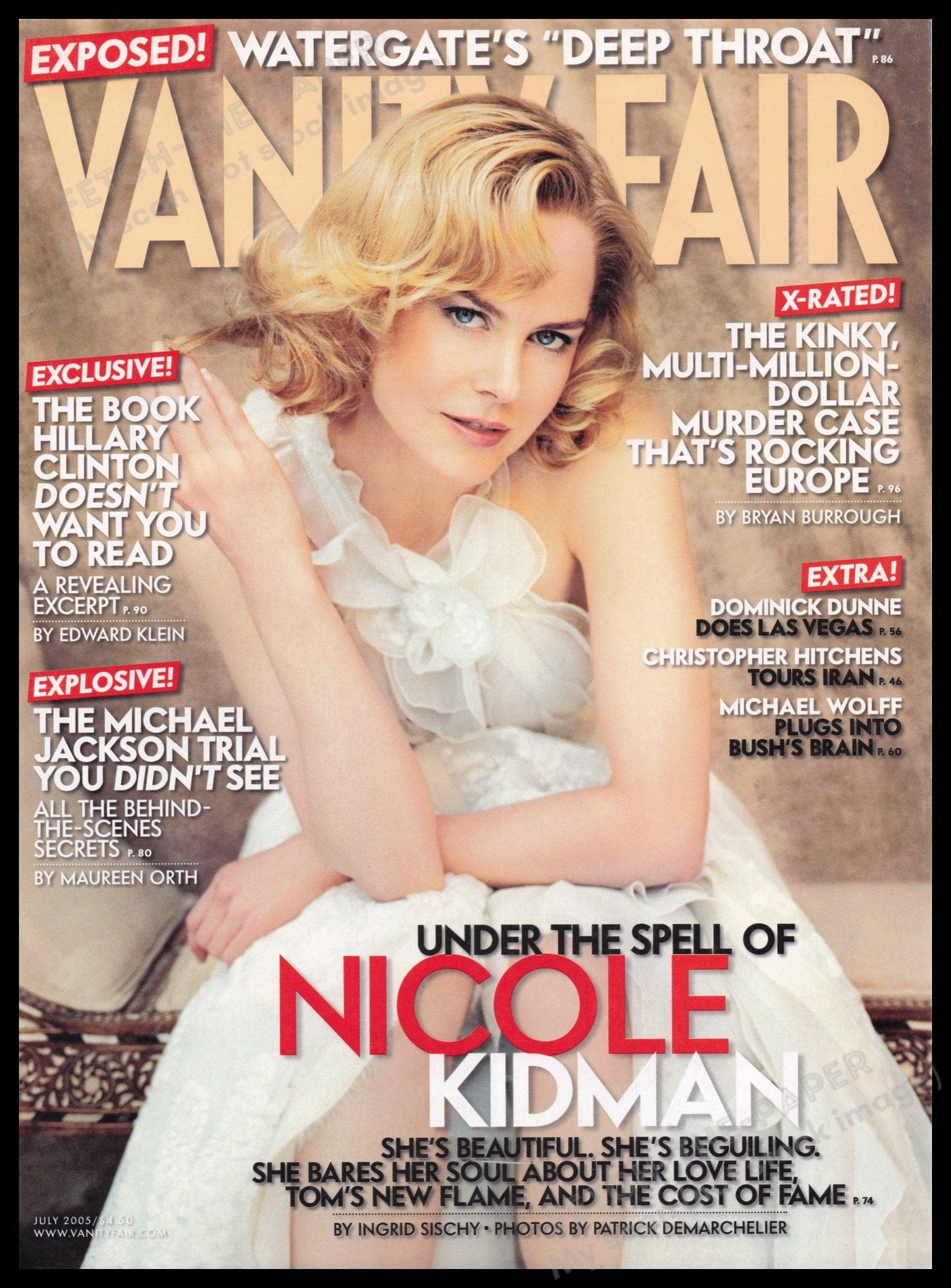 Vanity Fair Nicole Kidman 2000s Magazine Cover July 2005 COVER ONLY ...