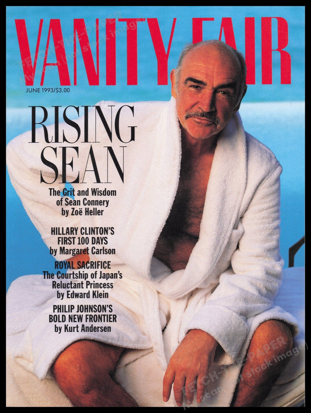 Vanity Fair Sean Connery 1990s Magazine Cover June 1993 COVER ONLY ...