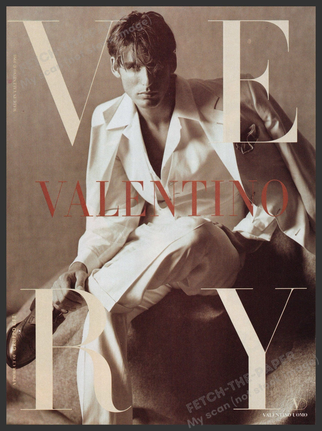 Very Valentino Campaign 1990s Print Advertisement 1993 Sexy Male Model ...