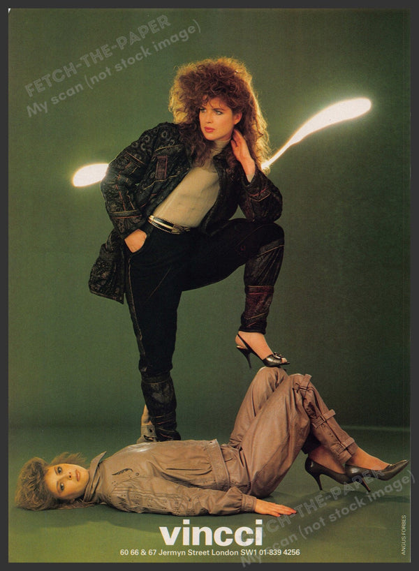 Vincci Clothing 1980s Print Advertisement Ad 1982 Legs Models — Fetch ...