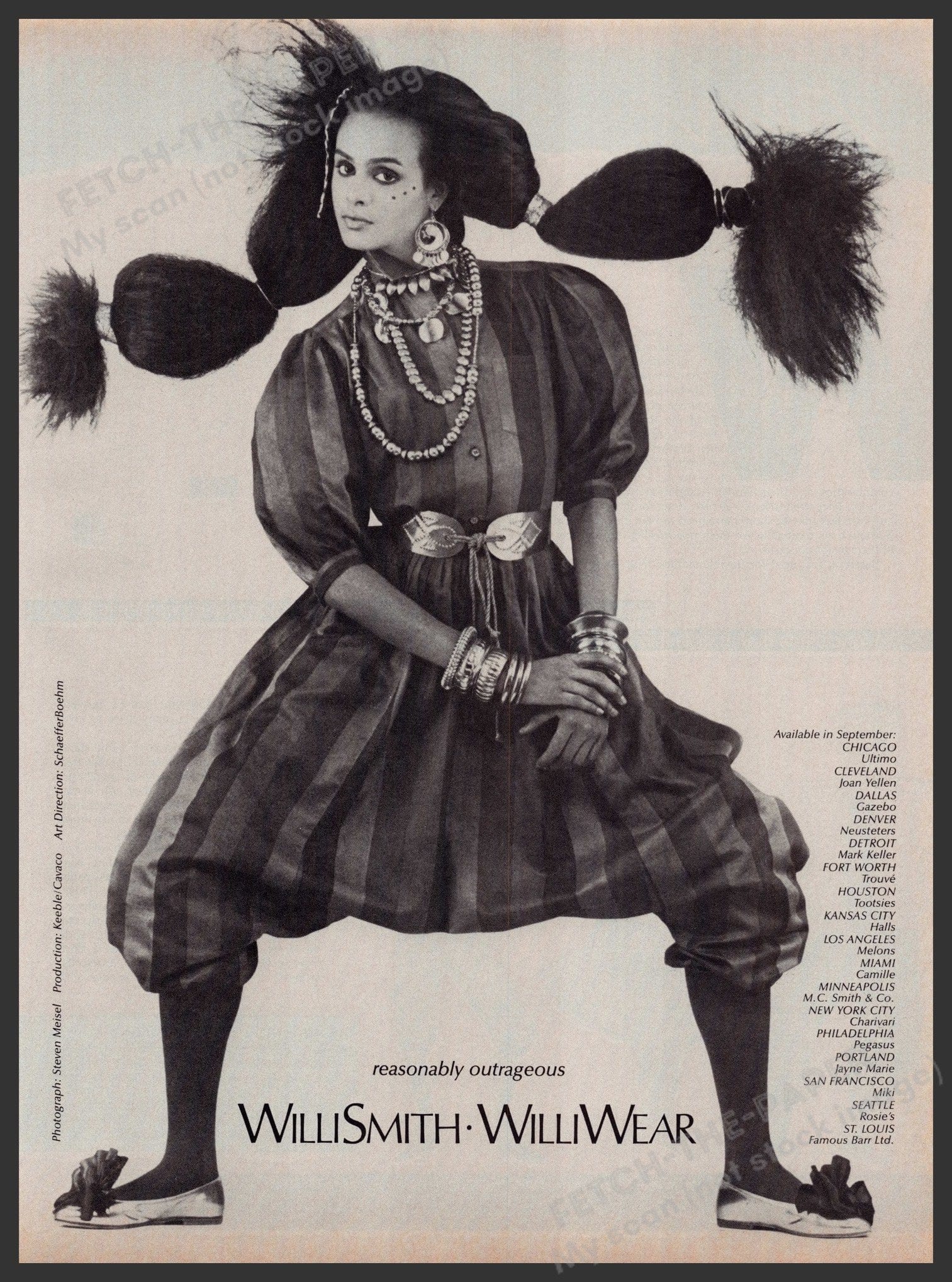 WilliSmith WilliWear Clothing 1980s Print Advertisement Ad 1981 Outrag ...