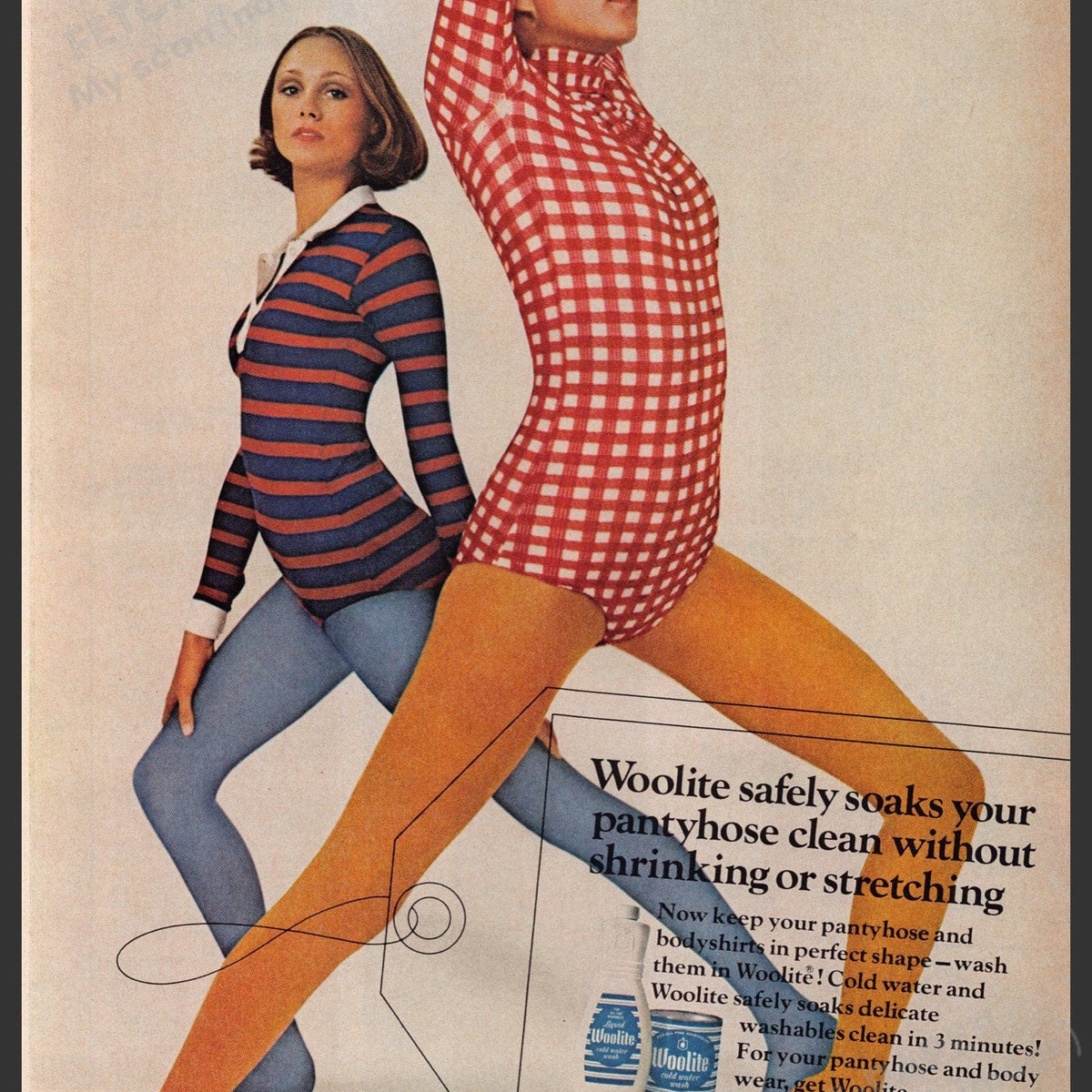 Vintage 1973 Woolite Detergent Pantyhose Print Ad - 8"x11" — Fetch-the ...