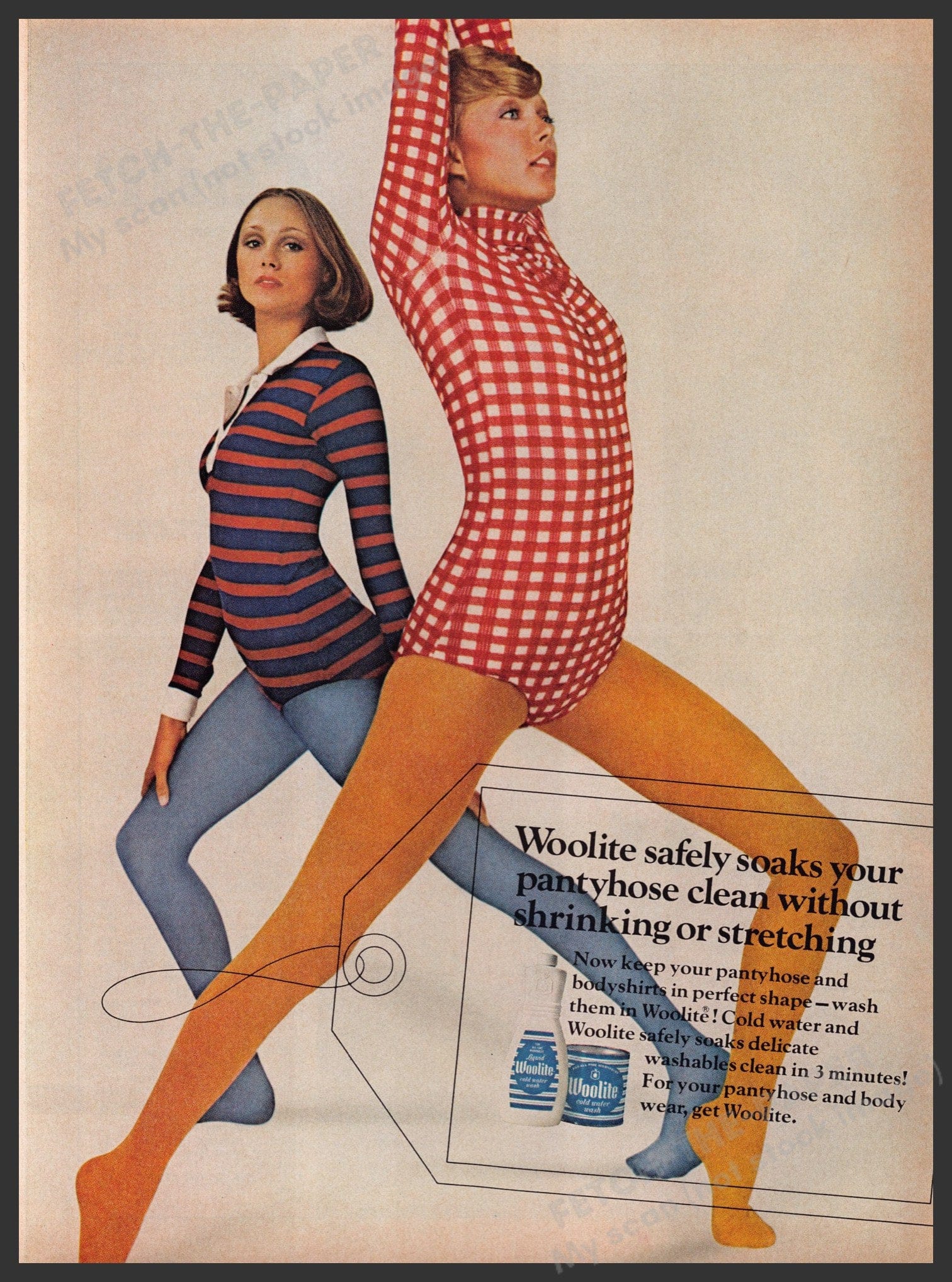 Vintage 1973 Woolite Detergent Pantyhose Print Ad - 8"x11" — Fetch-the ...