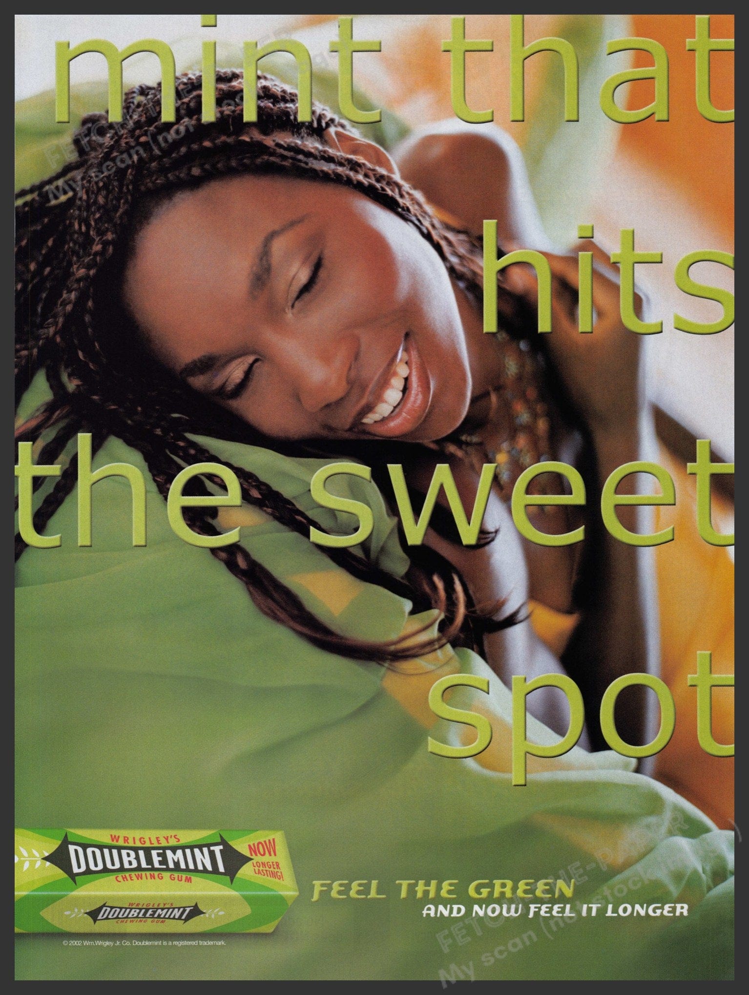 Wrigley's Doublemint Gum 2000s Print Advertisement Ad 2002 "Hits the s ...
