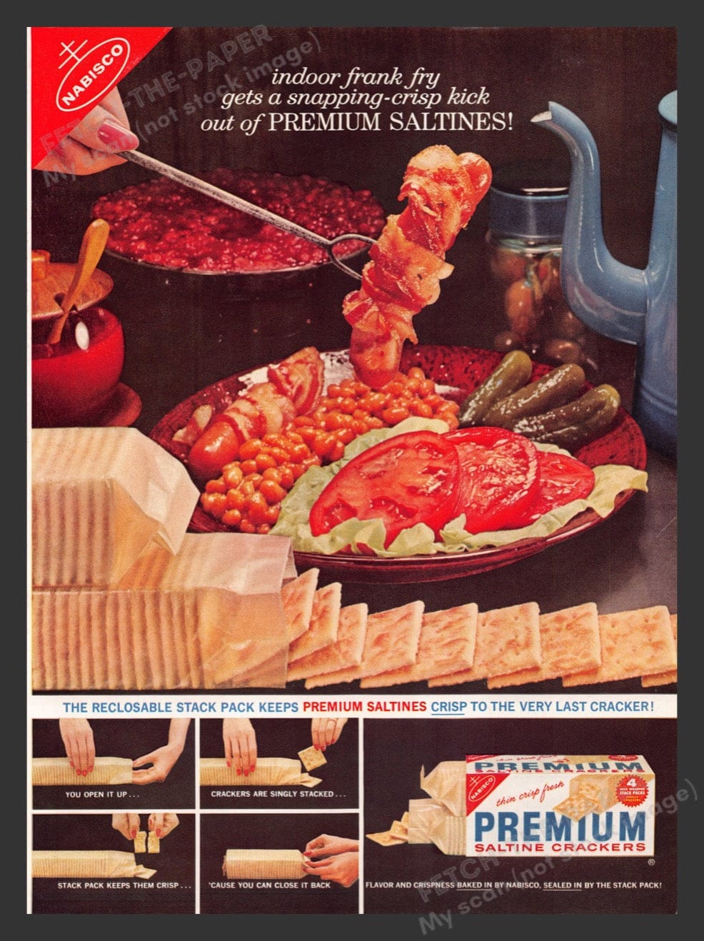 Nabisco Premium Saltine Crackers 1960s Print Advertisement Ad 1963 ...
