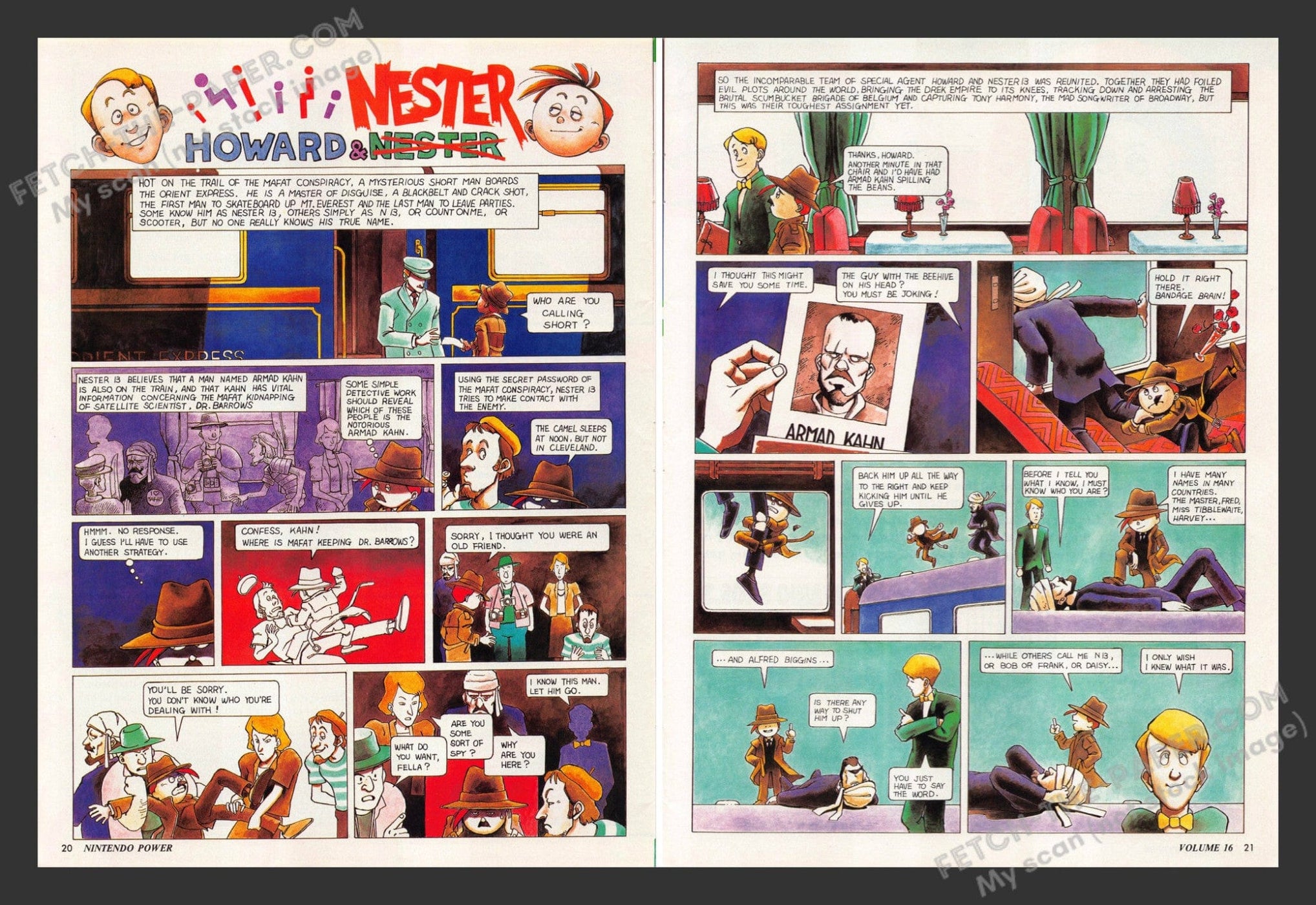 1990s Howard & Nester Print Advertisement Comic 1990 — Fetch-the-Paper
