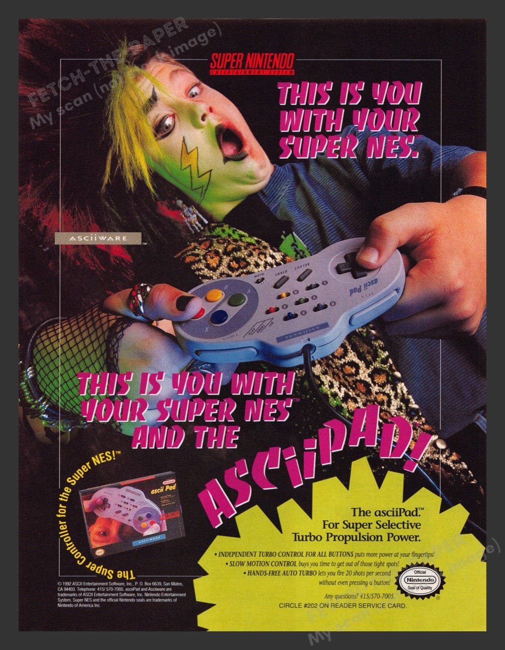 1992 ASCIIPAD Controller Rocker Video Game Print Advertisement — Fetch ...