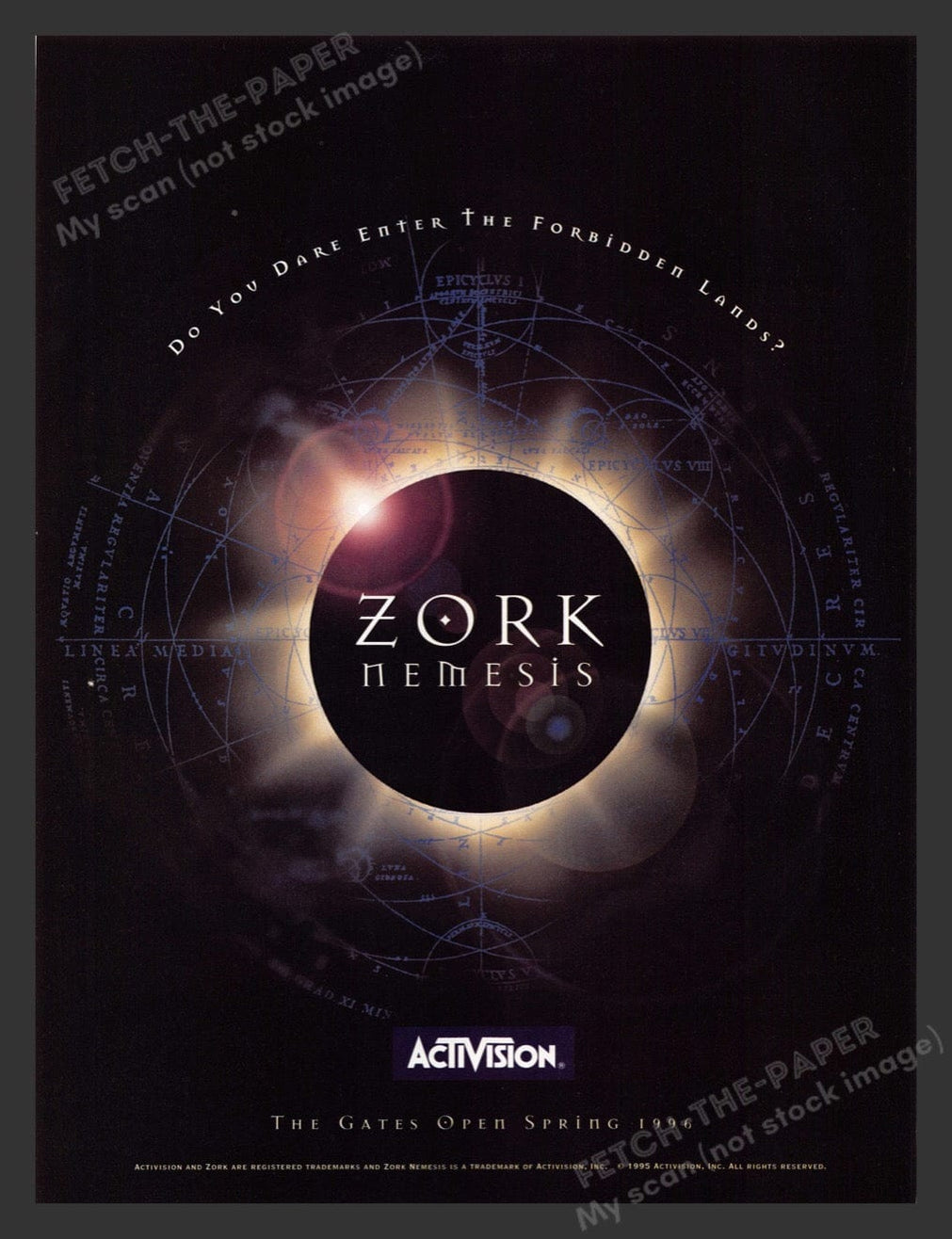 1996 Zork Nemesis "Do you dare enter?" Video Game Print Advertisement ...