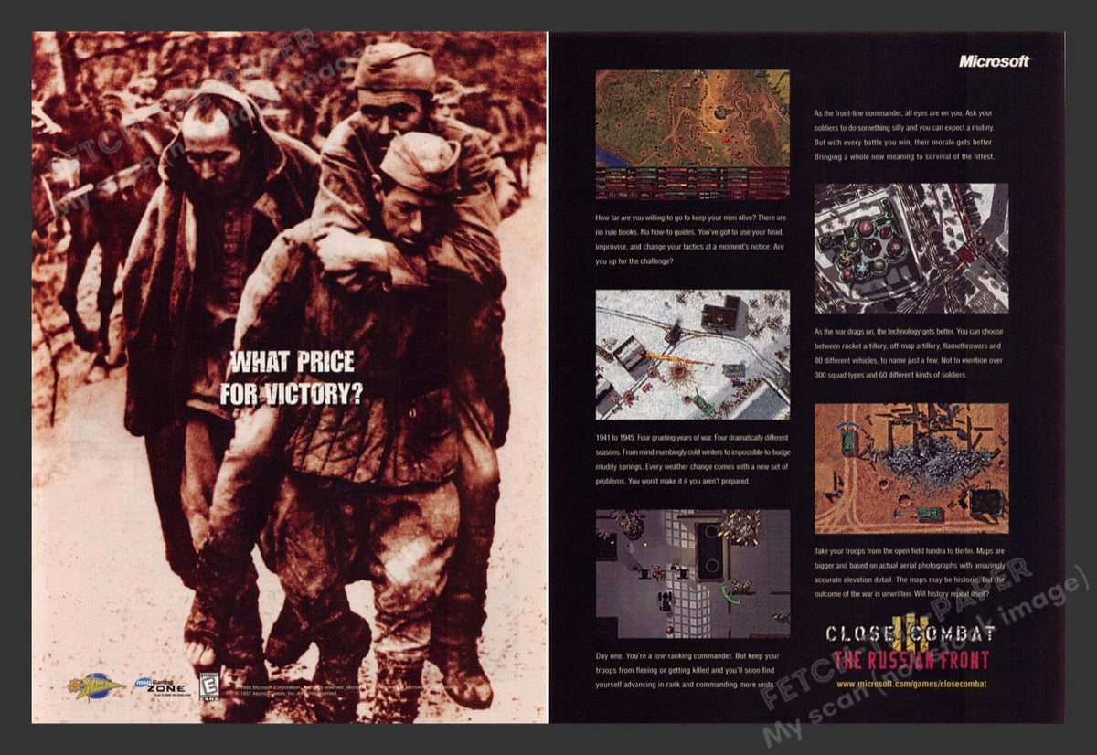 1999 Close Combat II: The Russian Front Video Game Print Advertisement — Fetch-the-Paper