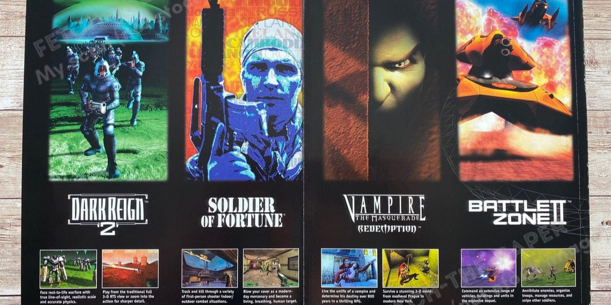 1999 Hard Drive is Obsolete Fold-Out 10.5" x 15" Video Game Poster fro ...