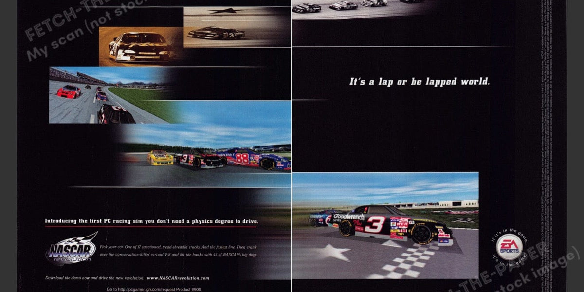 1999 Nascar: Revolution Video Game Print Advertisement (2 pgs) — Fetch ...
