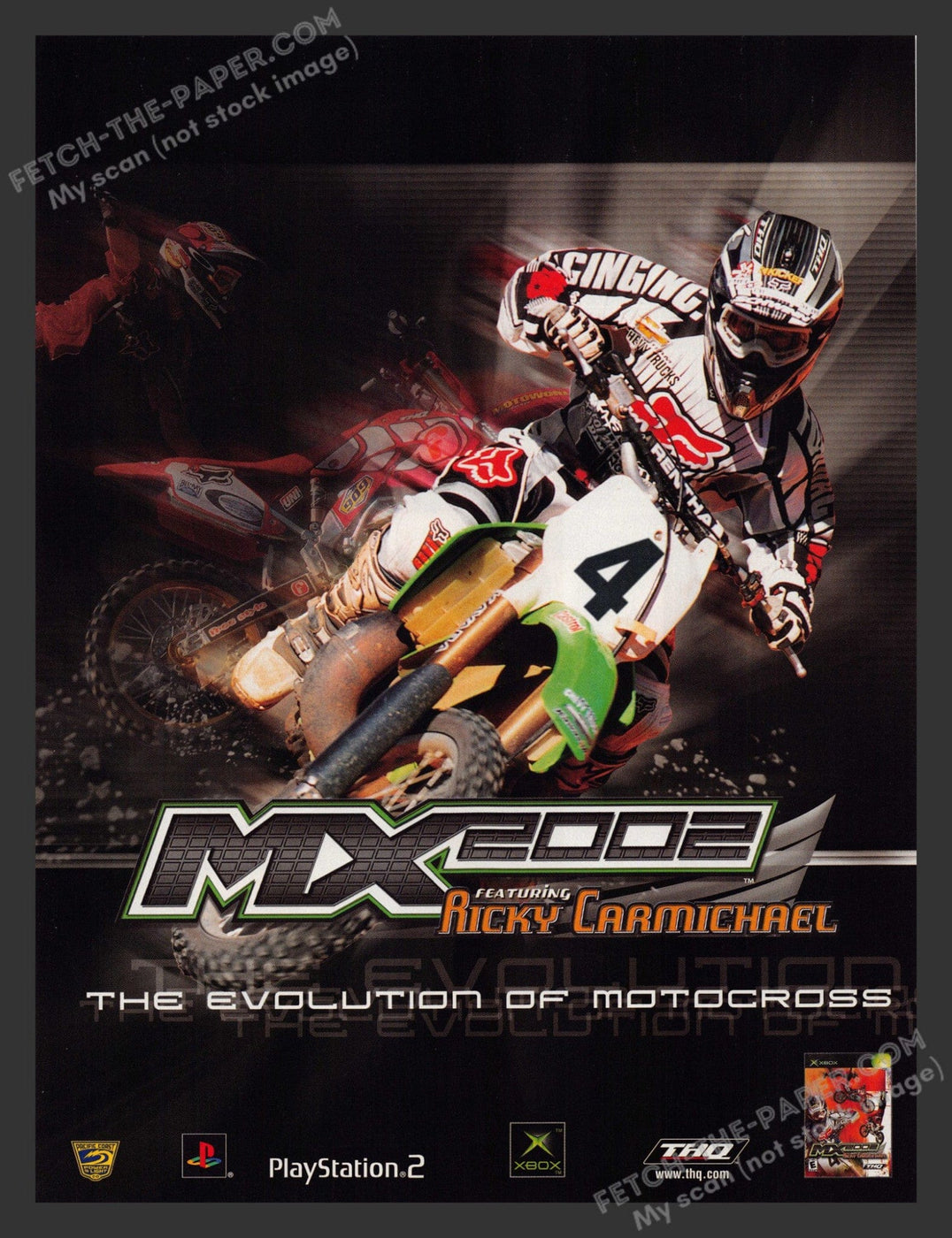 MX 2002 Ricky Carmichael 2000s Video Game Print Advertisement 2002 ...