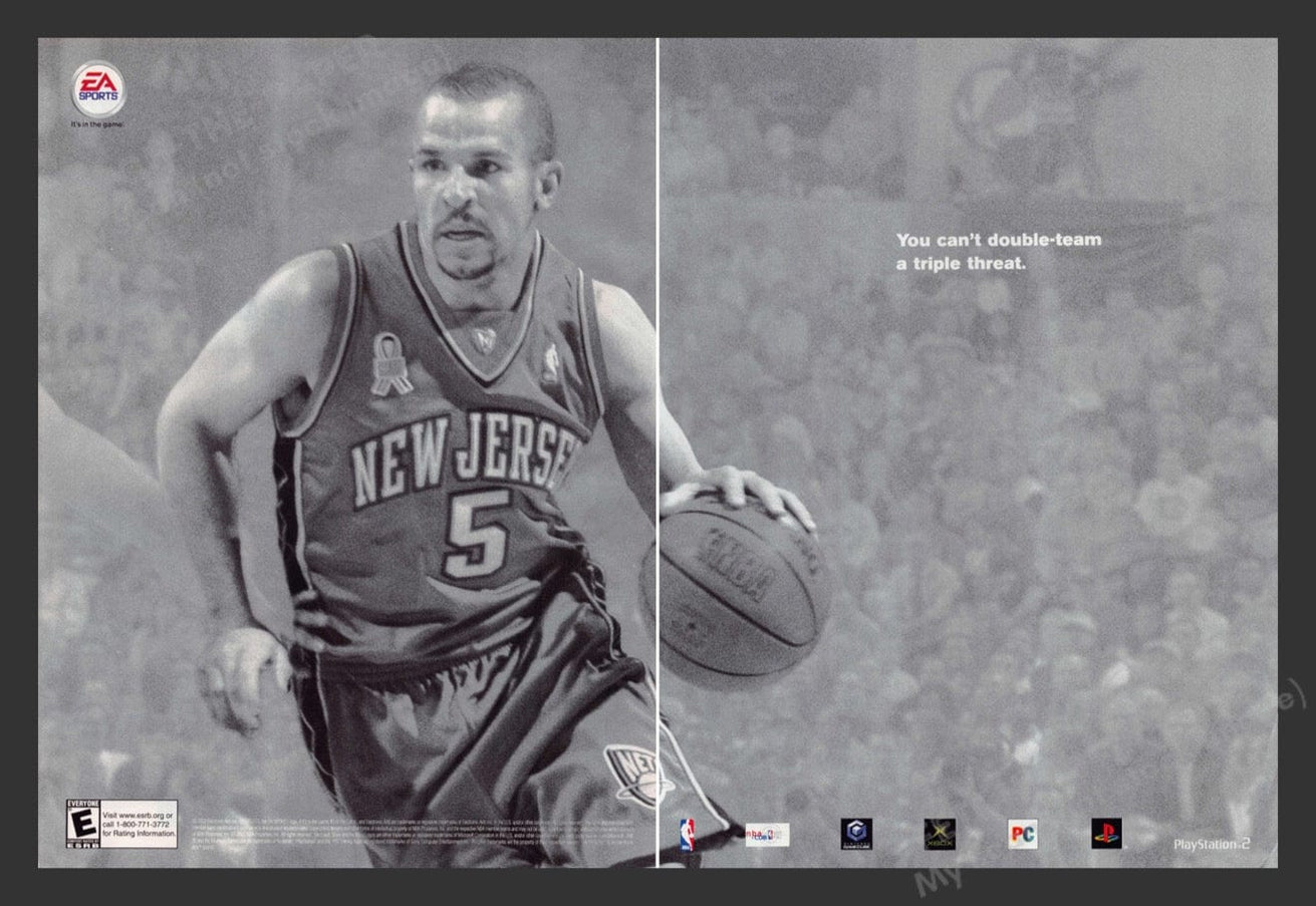 EA Sports NBA Jason Kidd 2000s Video Game Print Advertisement (2 pgs ...