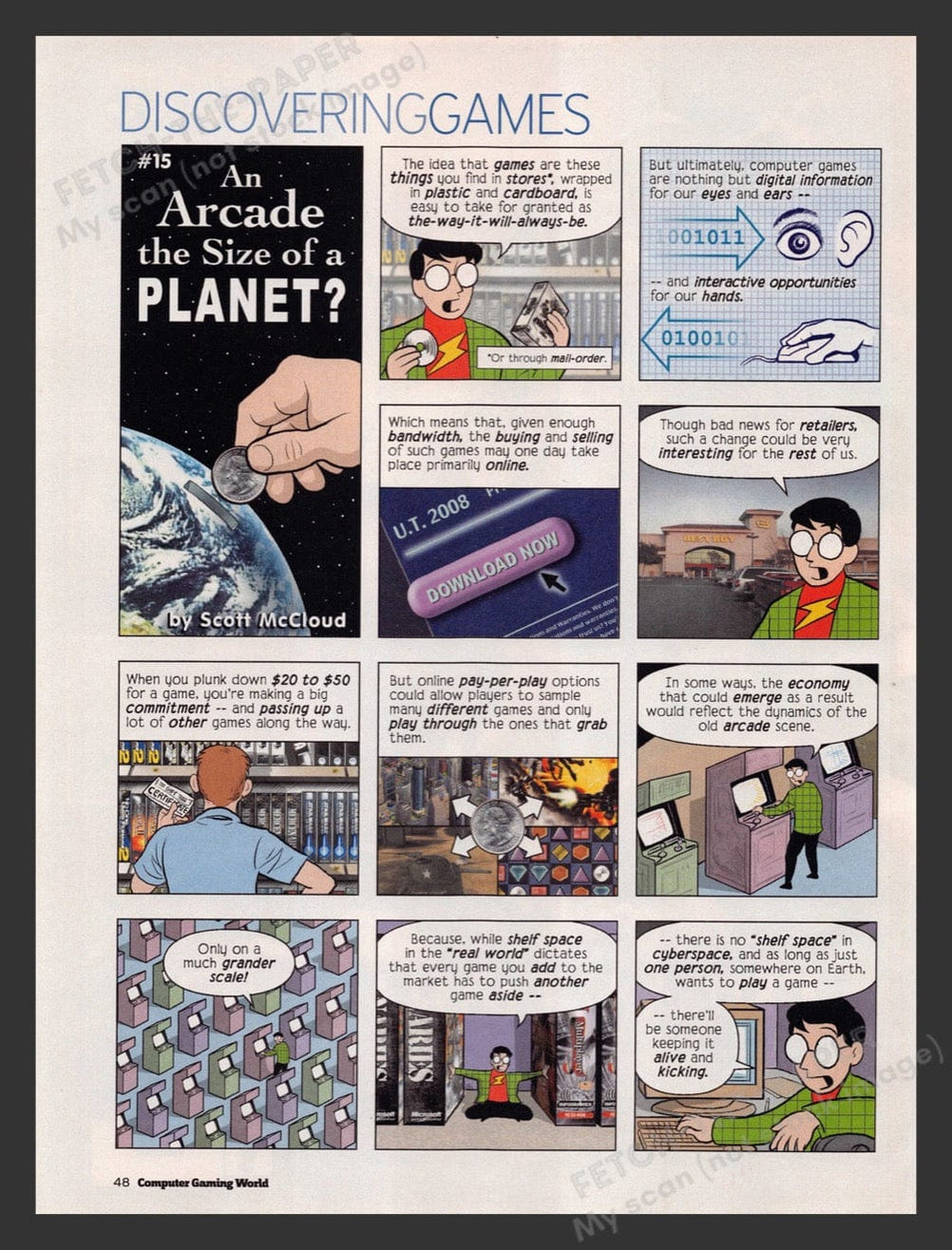 2003 #15 "An Arcade the Size of a Planet?" Comic Video Game Print Adve ...