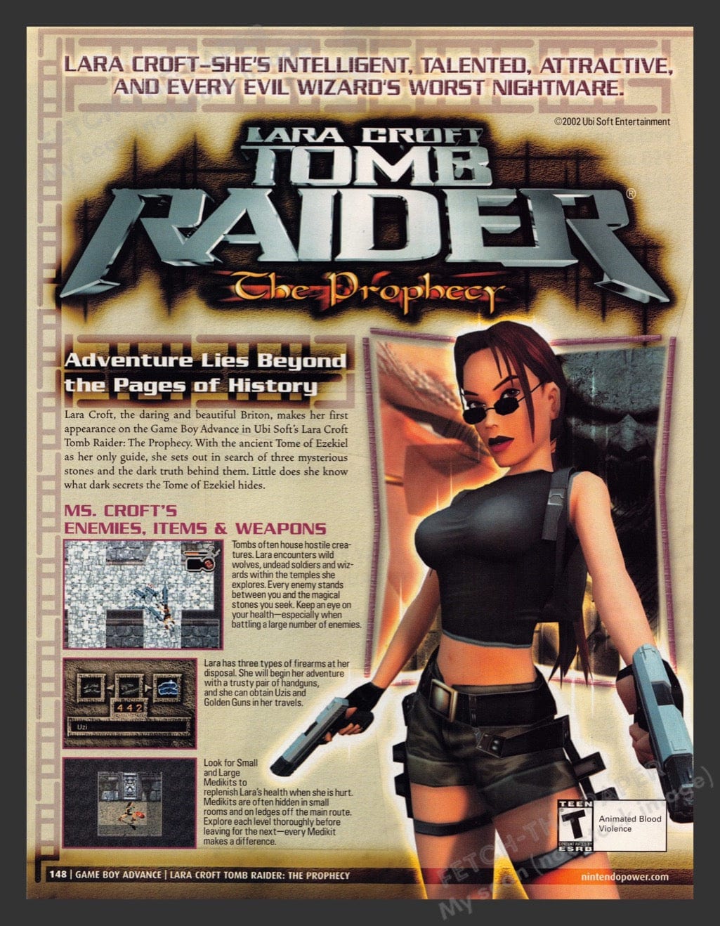 Lara Croft Tomb Raider: The Prophecy 2000s Video Game Magazine Preview ...