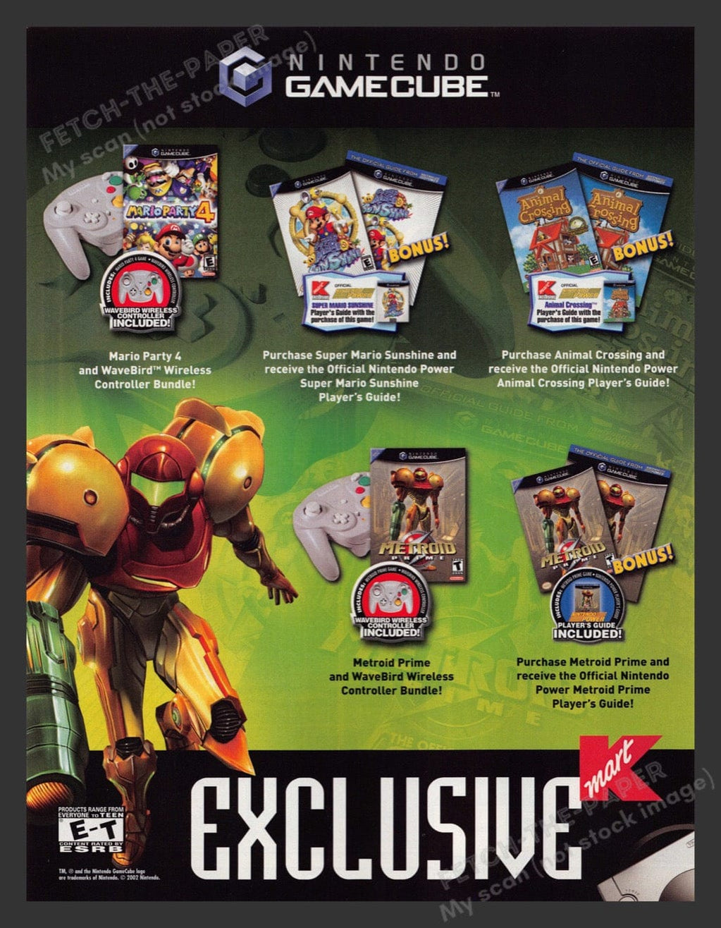 Nintendo GameCube Kmart Exclusive 2003 Print Ad — Fetch-the-Paper