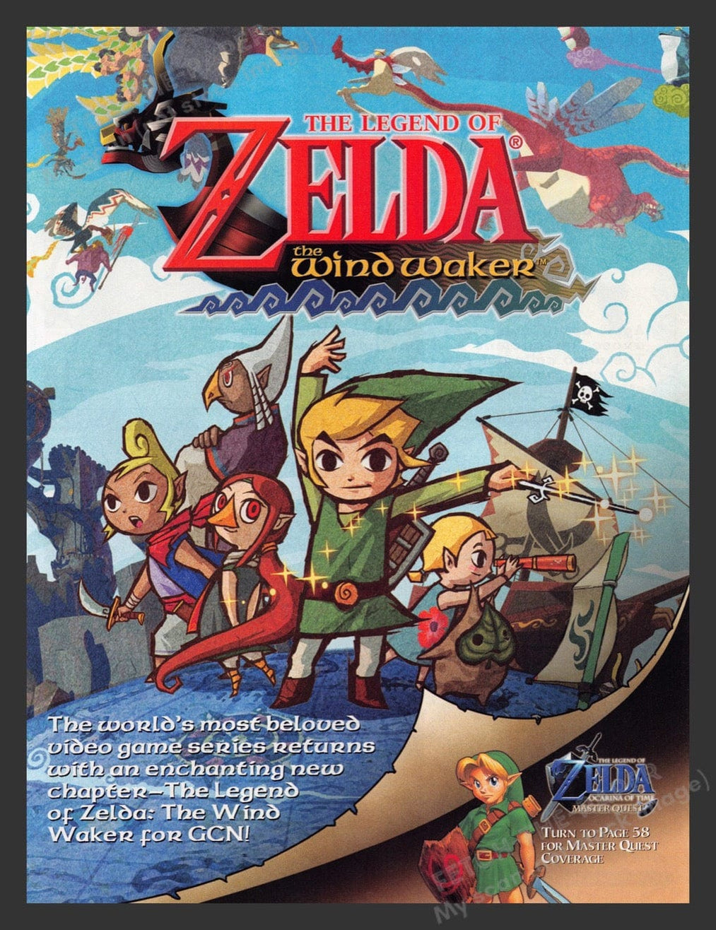 The Legend of Zelda: The Wind Waker 2000s Video Game Print Advertiseme ...