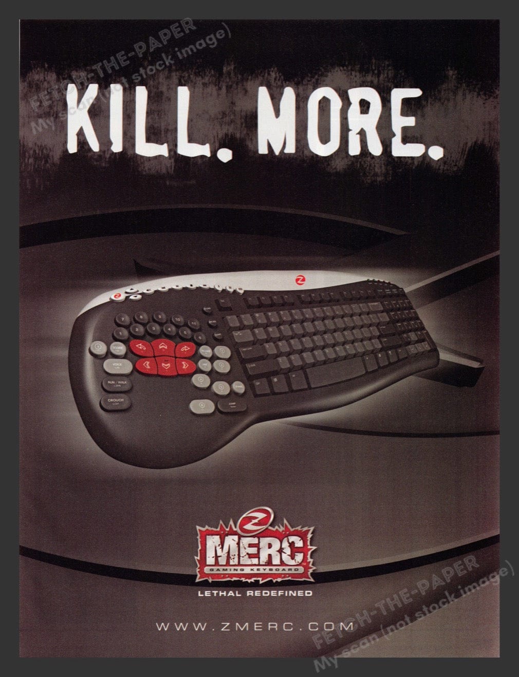 2006 Z Merc Gaming Keyboard Promo Video Game Print Advertisement ...