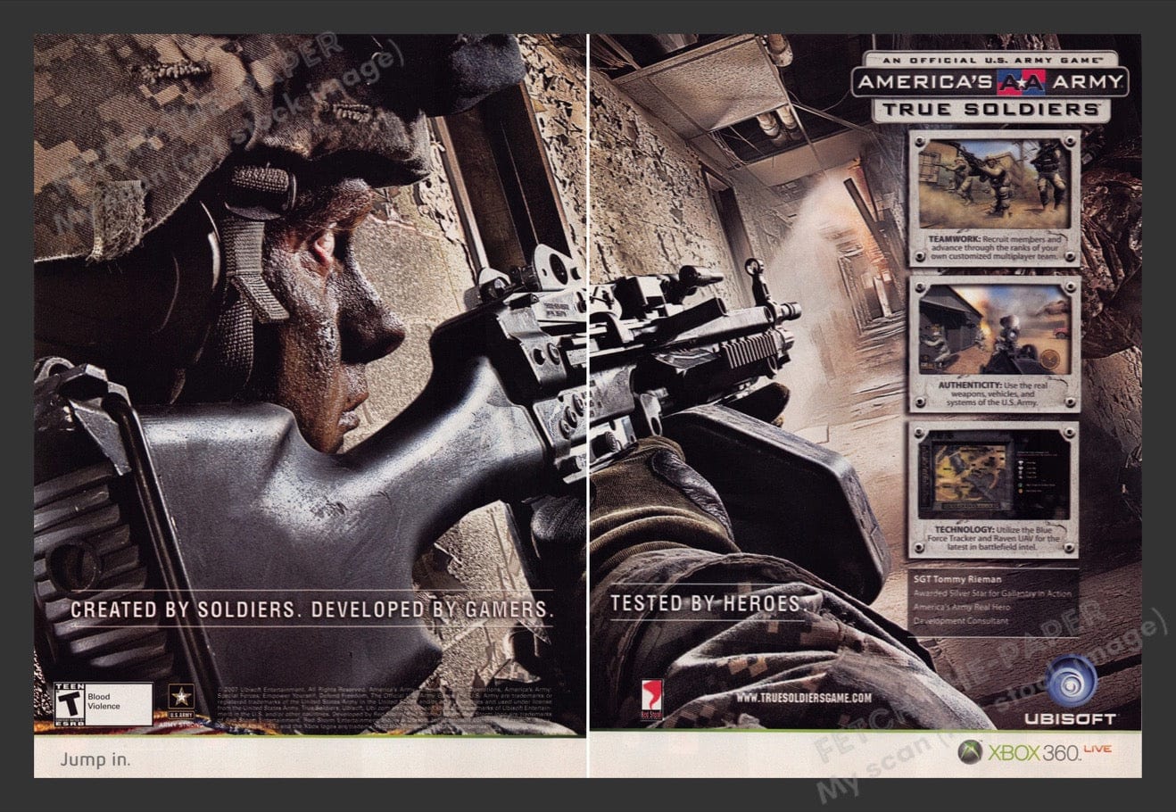 America's Army: True Soldiers 2000s Video Game Print Advertisement Ad ...